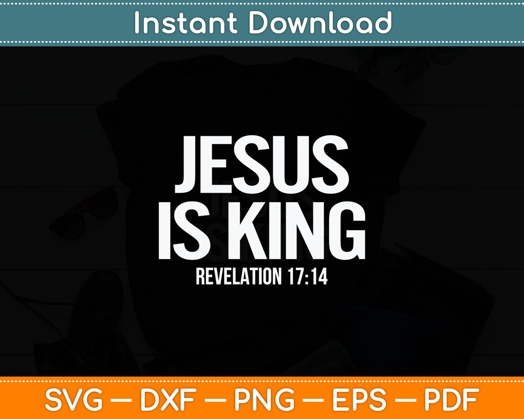 Jesus Is King Bible Scripture Quote Christian Svg Digital Cutting File ...