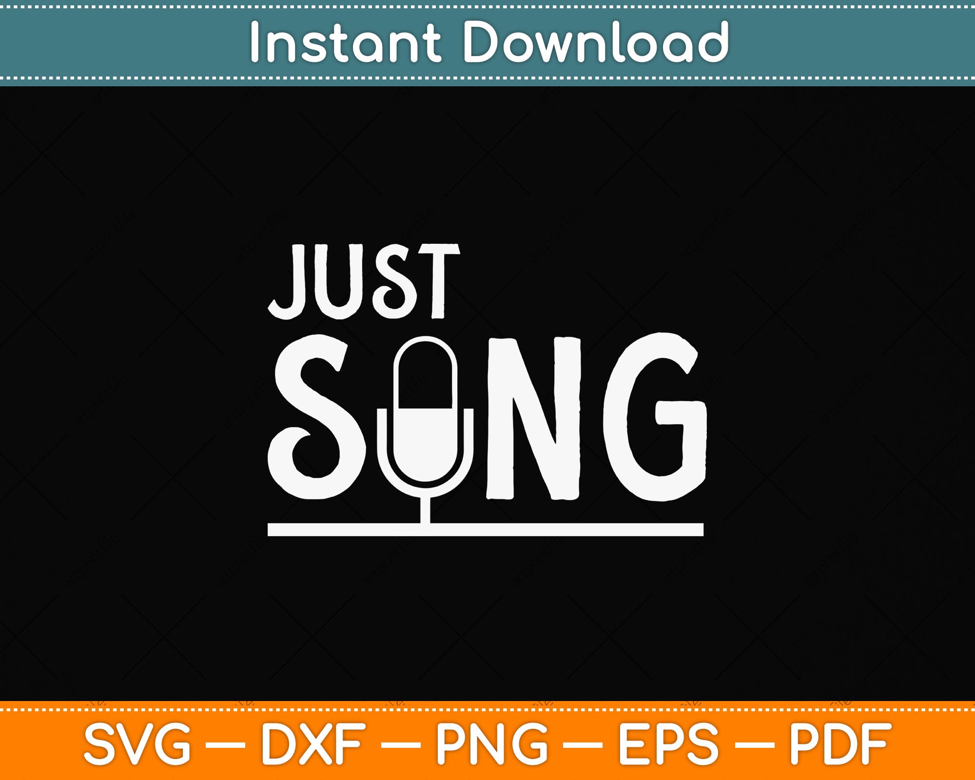 Just Sing Funny Singing Svg Cutting File – artprintfile
