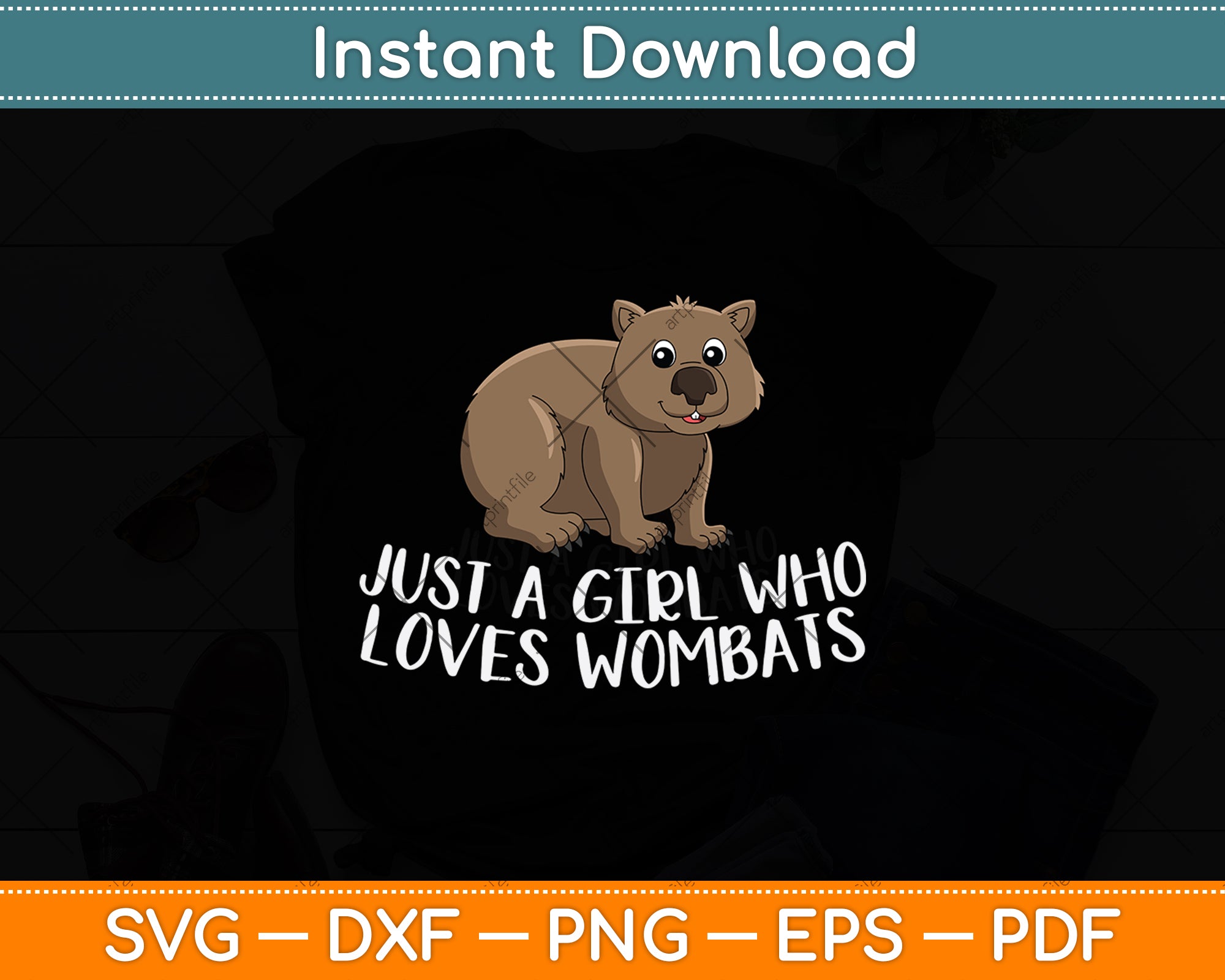Just a Girl Who Loves Wombats Svg Cutting File – artprintfile