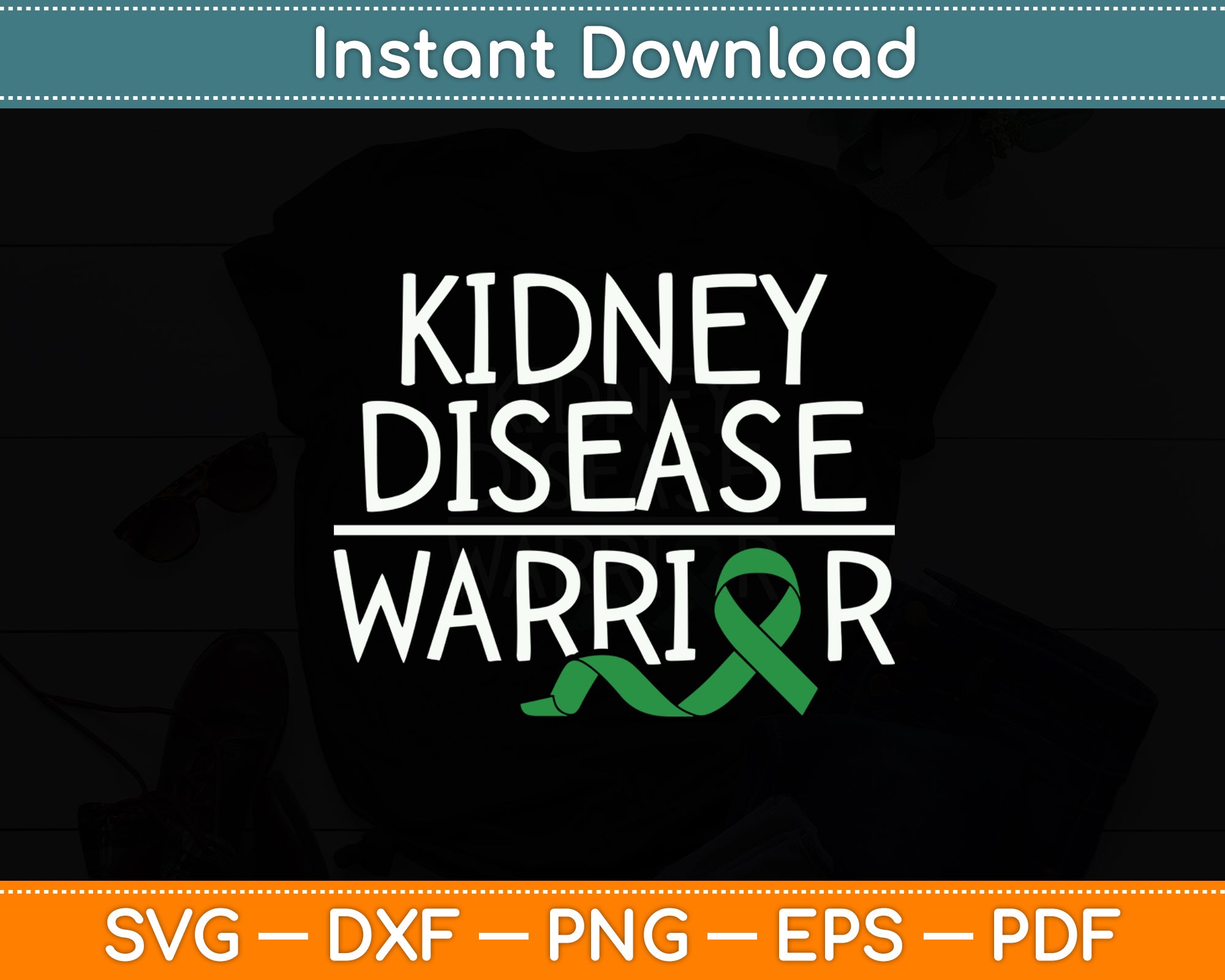 Kidney Disease Warrior Awareness Svg Digital Cutting File – artprintfile