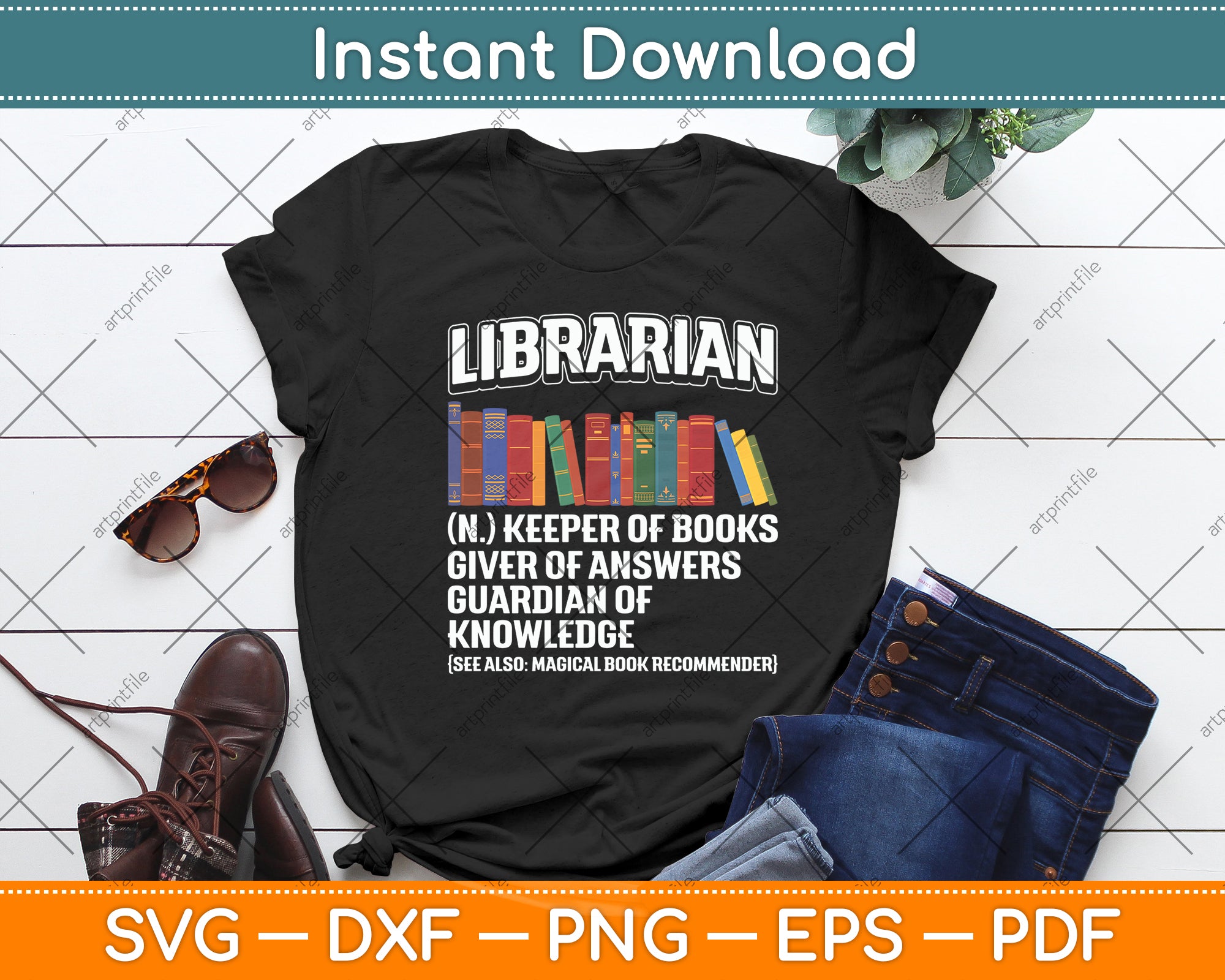 Librarian Definition Library Svg Digital Cutting File – artprintfile