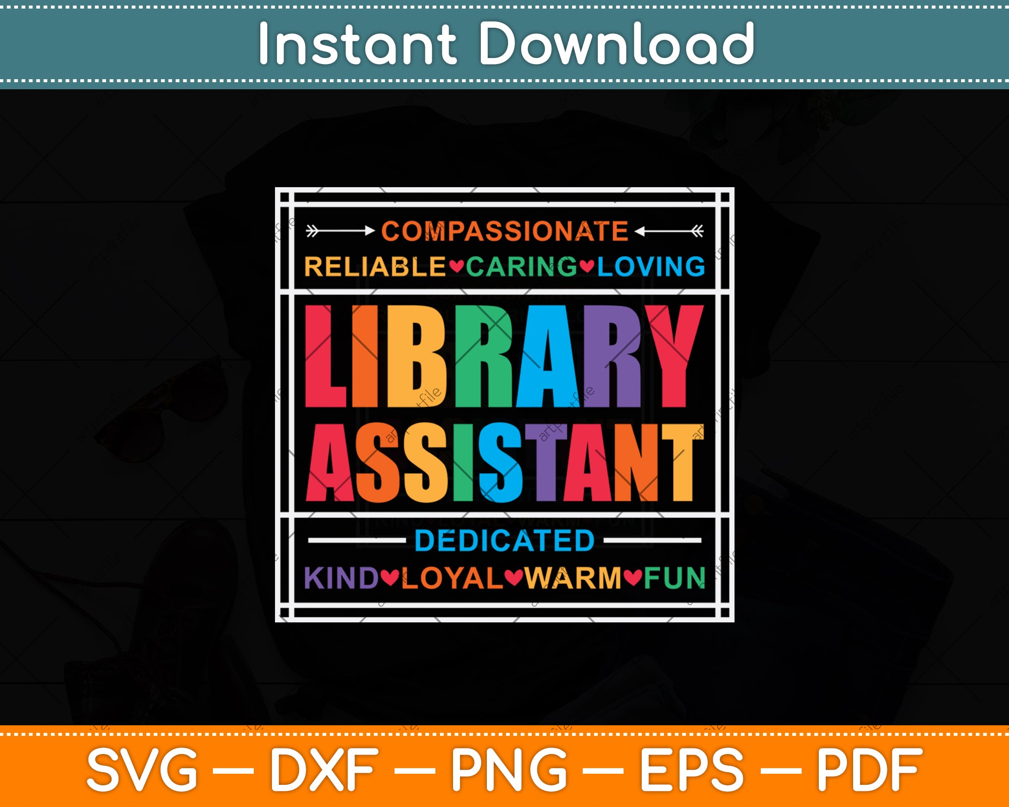 Library Assistant Librarian Svg Digital Cutting File – artprintfile