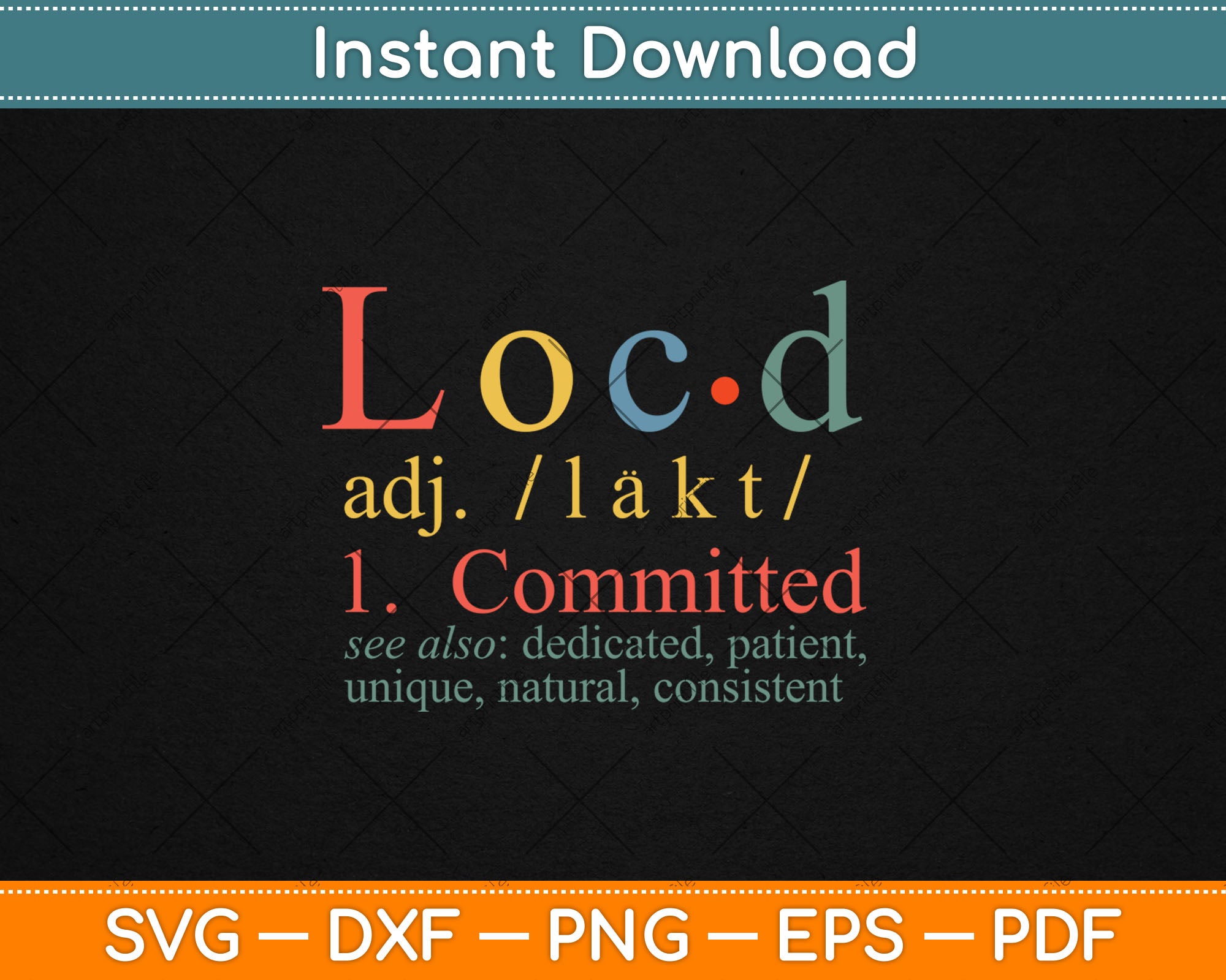 Loc'd Definition Funny Svg Digital Cutting File – artprintfile