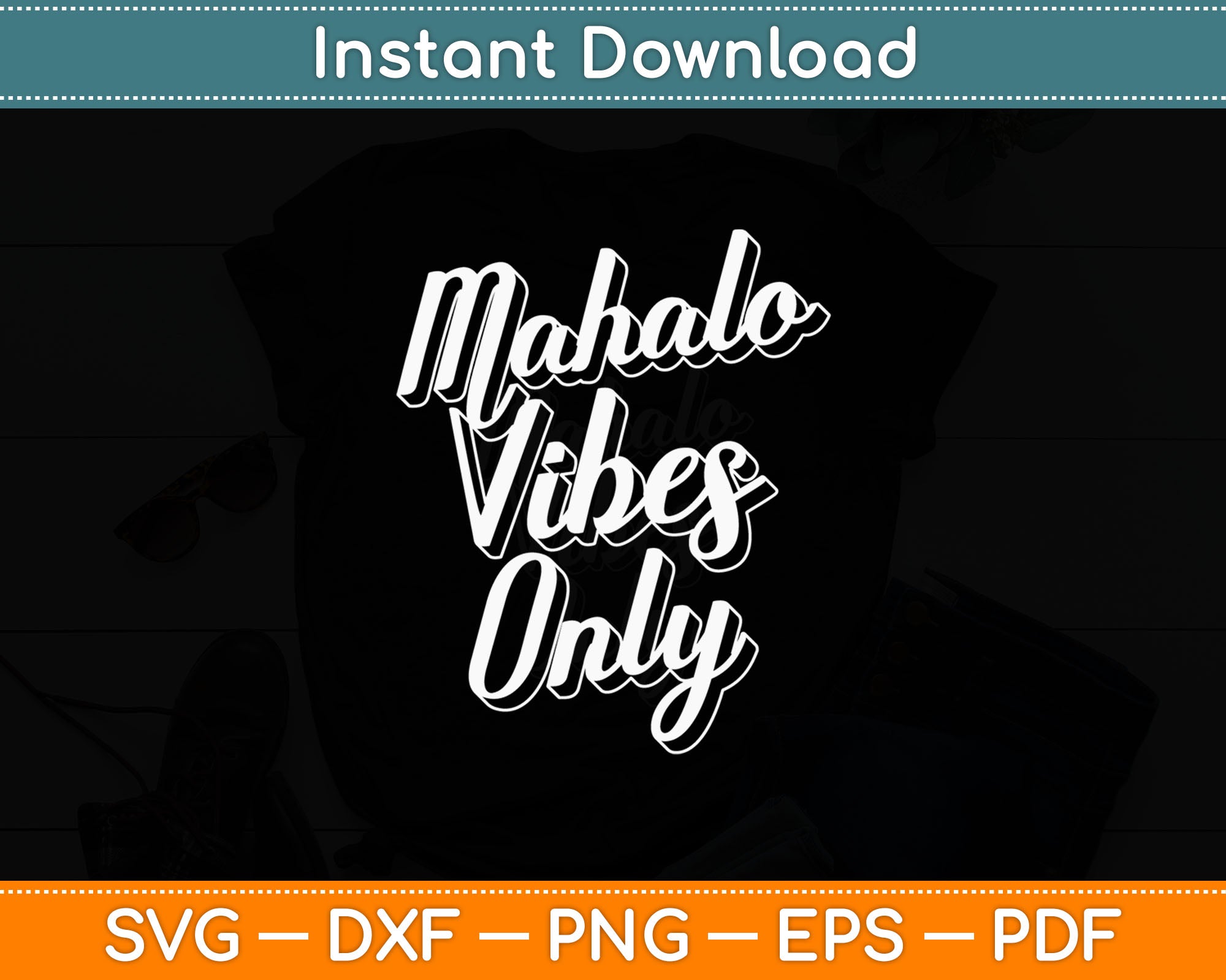 Mahalo Vibes Only Cool Positive Uplifting Trending Svg Digital File ...
