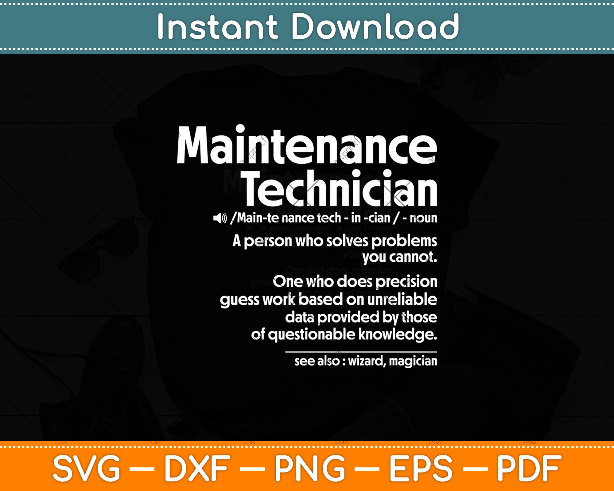 Maintenance Technician Definition Svg Digital Cutting File – artprintfile