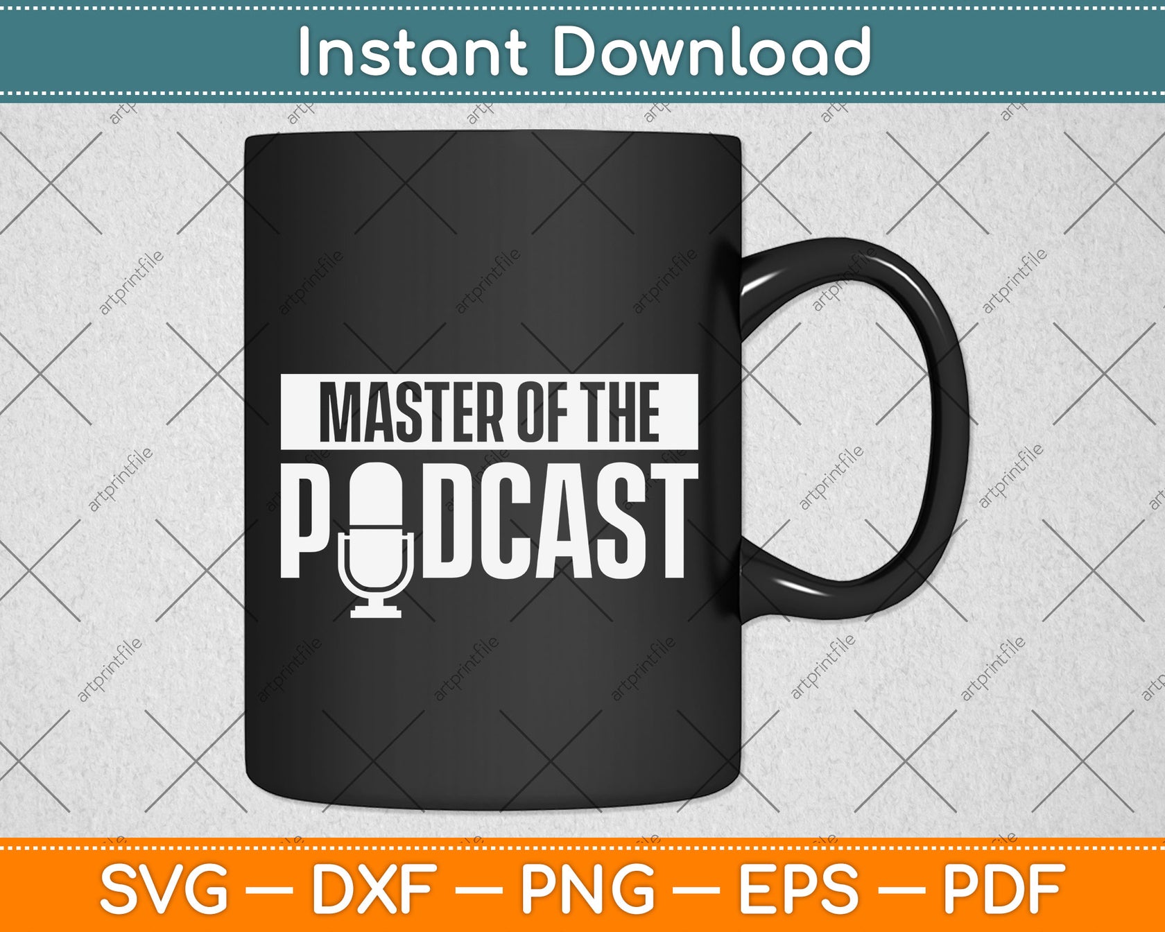 Master of the Podcast Awesome Podcasters Podcasting Host Svg File ...