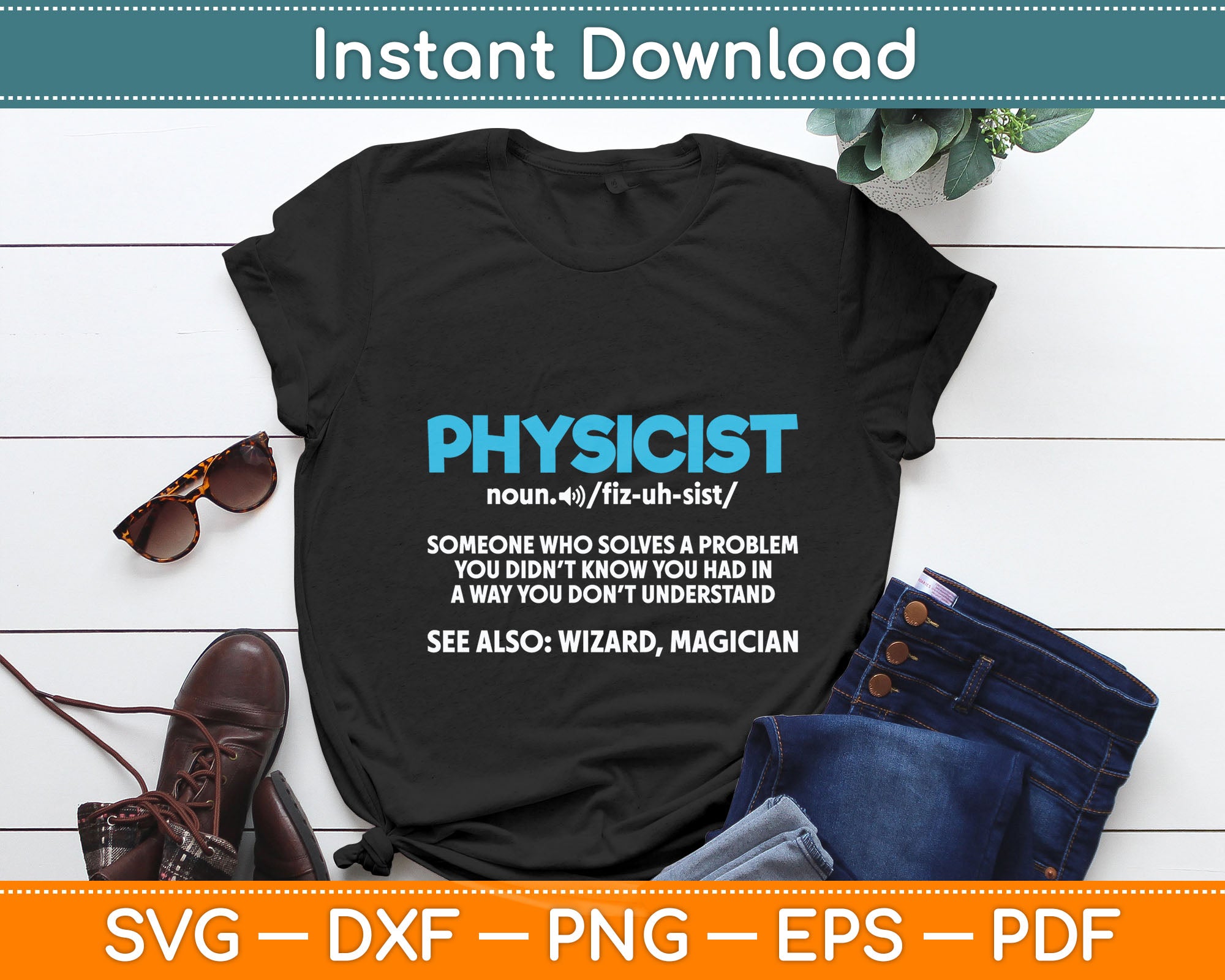 Noun Physicist Definition Funny Svg Digital Cutting File – artprintfile