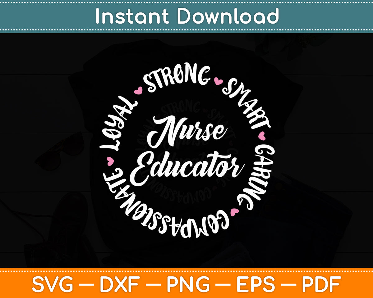 Nurse Educator Nurses Nursing Graduation Medical Love Svg Cutting File ...