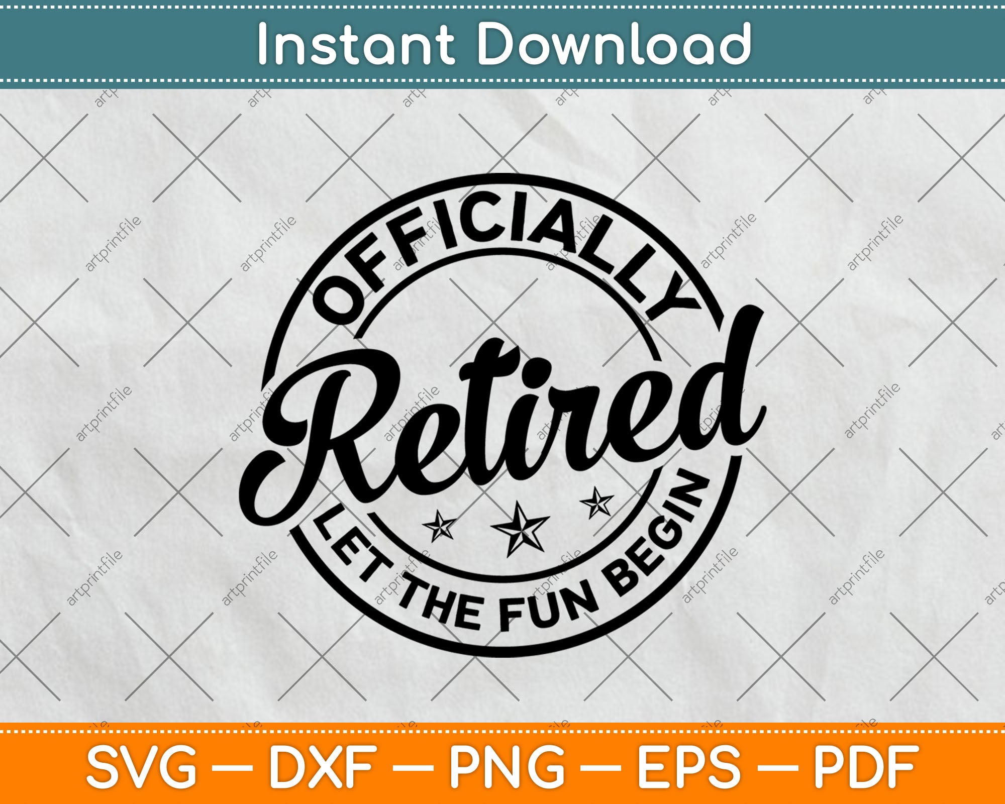 Officially Retired Let The Fun Begin Svg Digital Cutting File ...