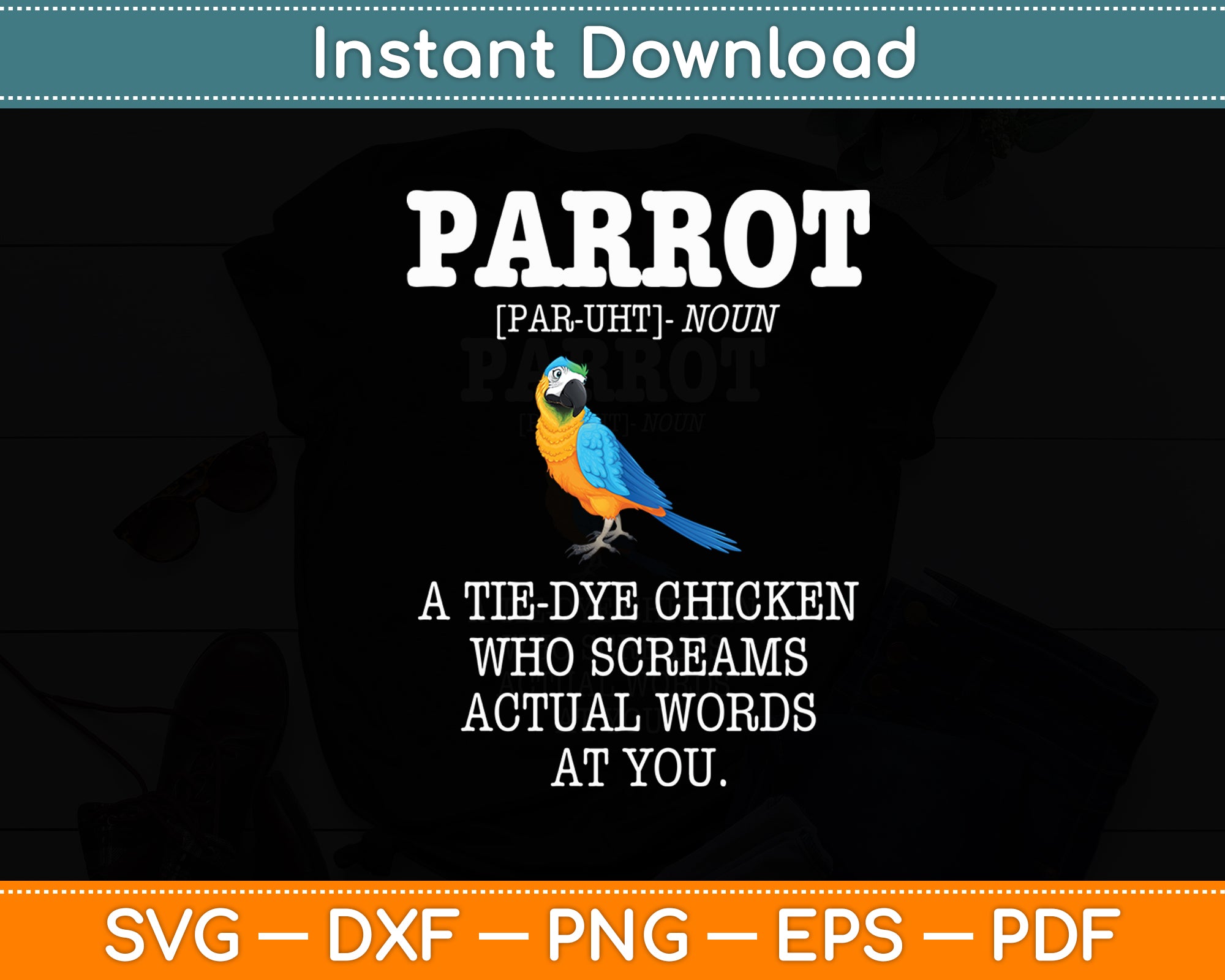 Parrot Definition Macaw Pet Funny Svg Digital Cutting File – artprintfile