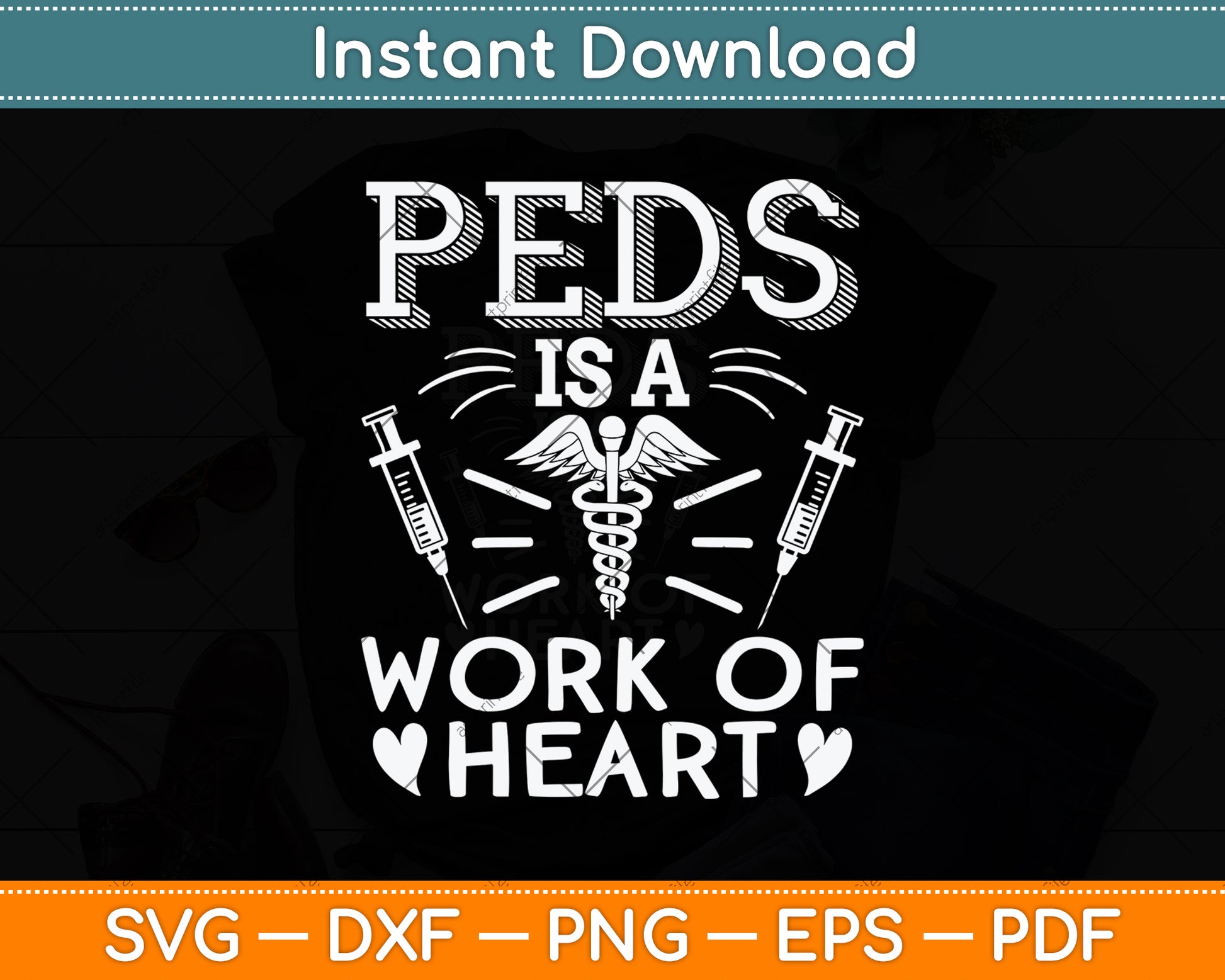 Peds Is A Work Of Heart Svg Cutting File – artprintfile