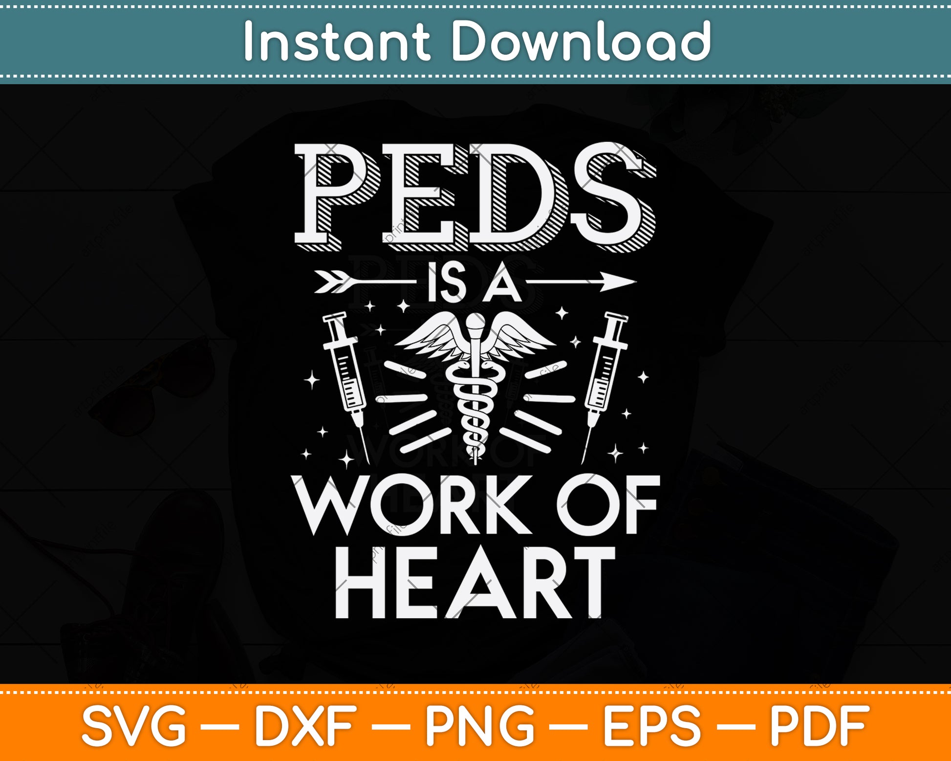Peds Is A Work Of Heart Svg Cutting File – artprintfile