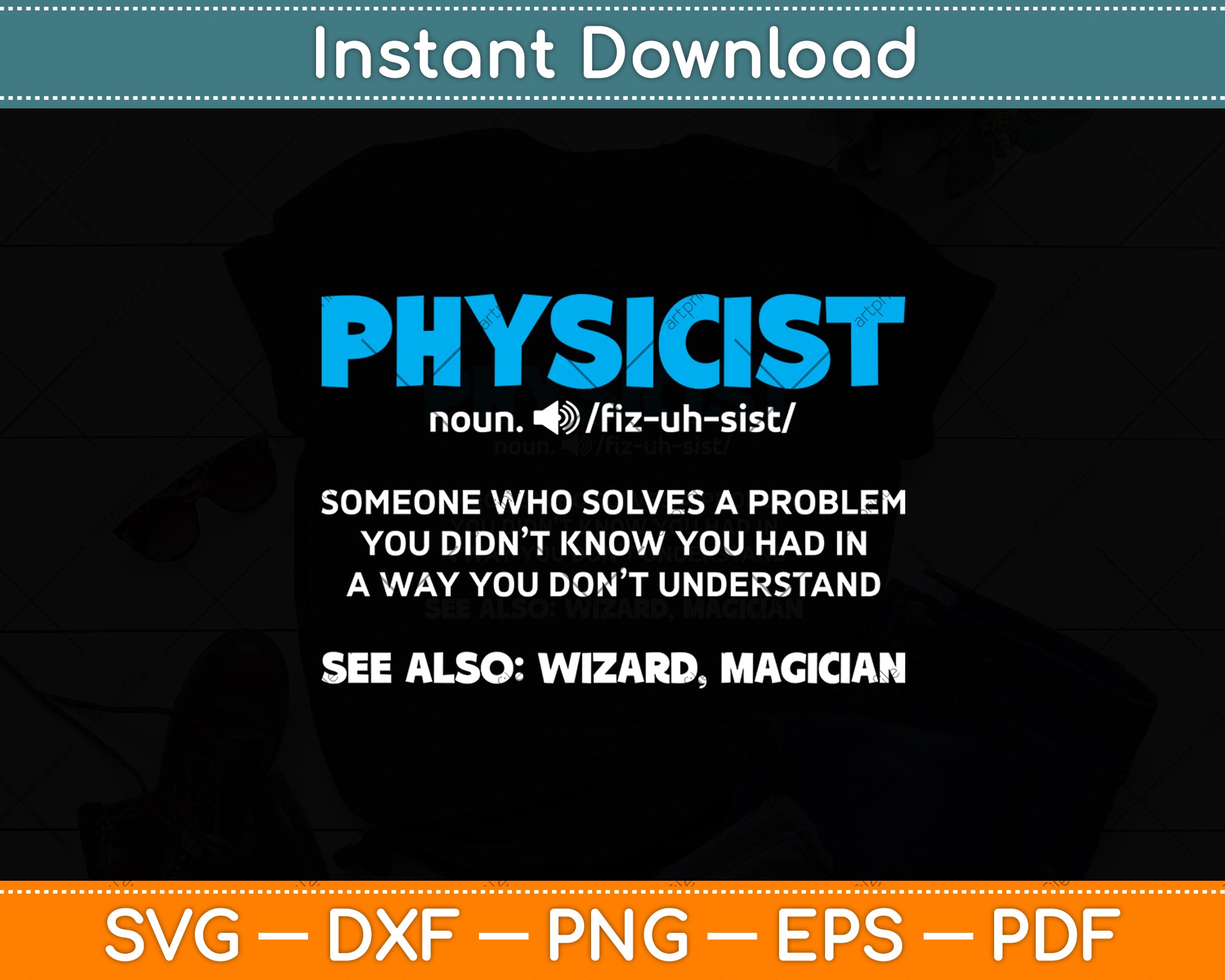 Physicist Definition Librarian Svg Digital Cutting File – artprintfile