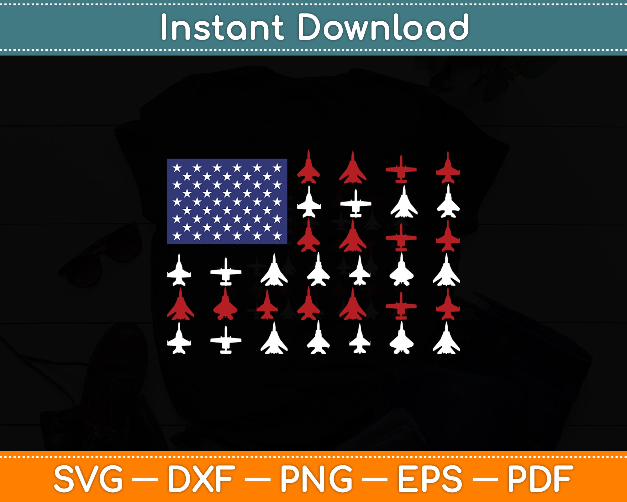 American Flag Pilot Airplane Aviation Svg Cutting File – artprintfile