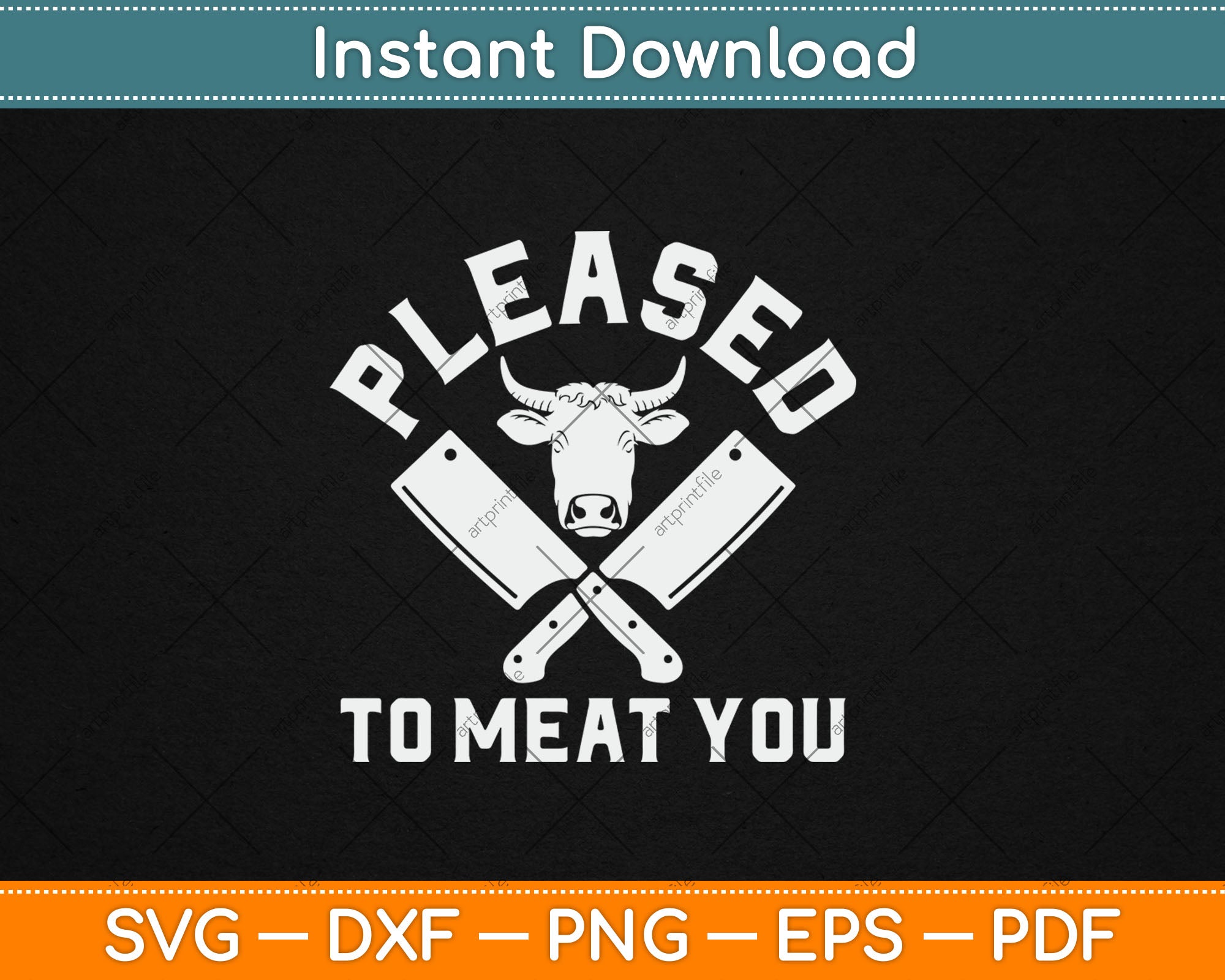 Please To Meat You Funny Butcher Svg Digital Cutting File – artprintfile