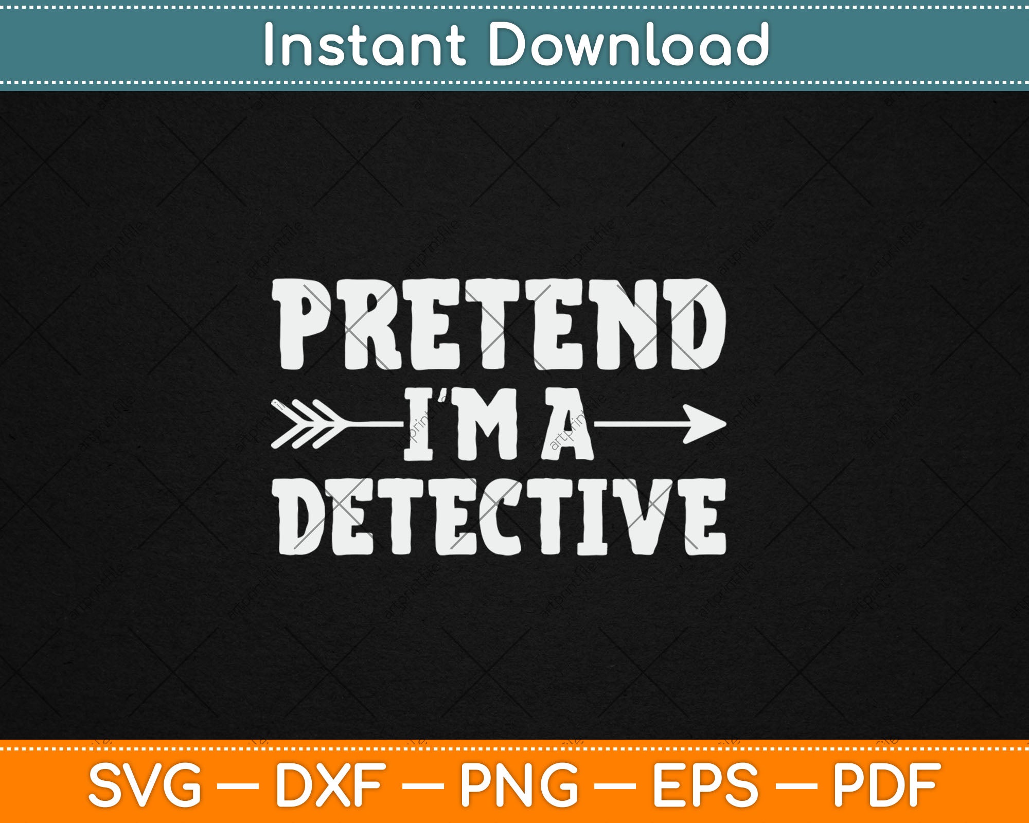 Pretend I'm A Detective Lazy Halloween Funny Svg Design Cutting File ...
