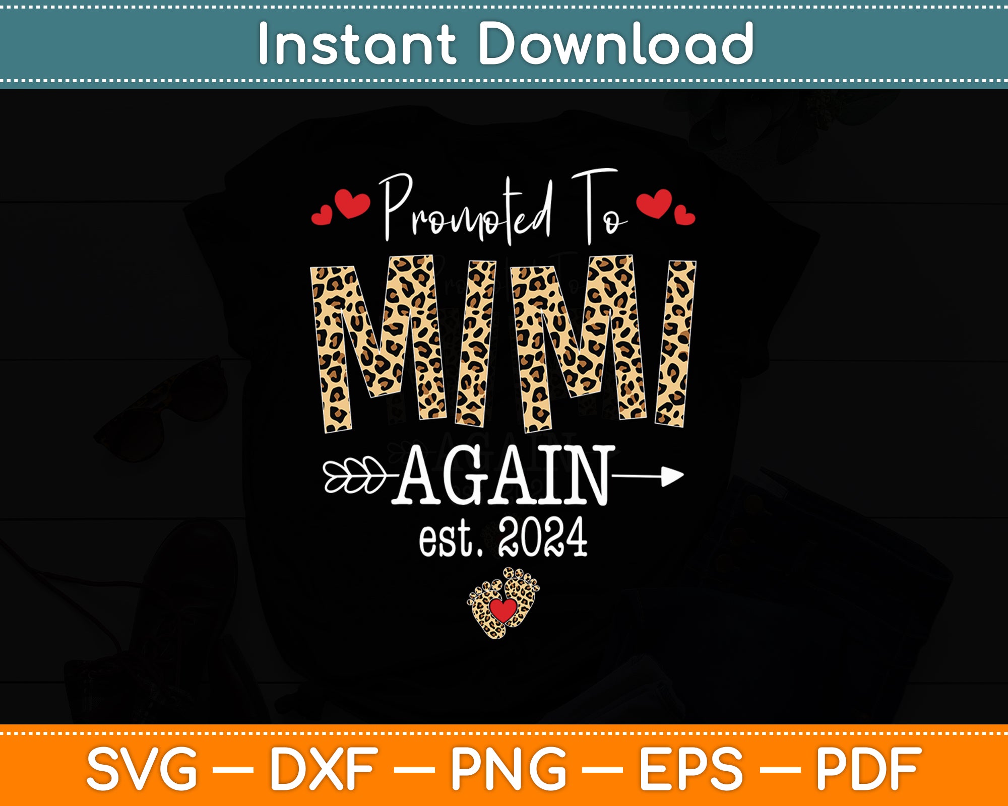 Promoted To Mimi Again Est 2024 Pregnancy Announcement Svg Cut File ...