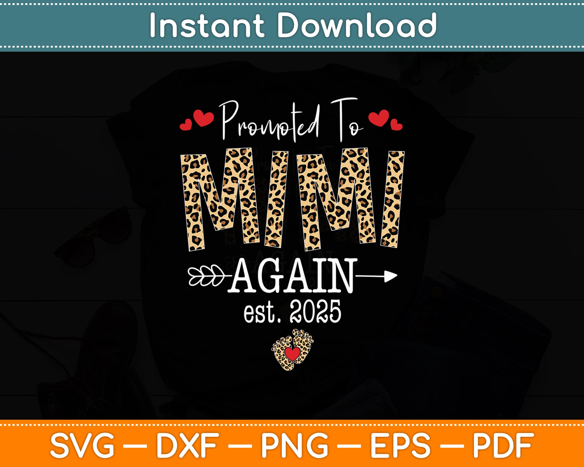Promoted To Mimi Again Est 2025 Pregnancy Announcement Svg File ...