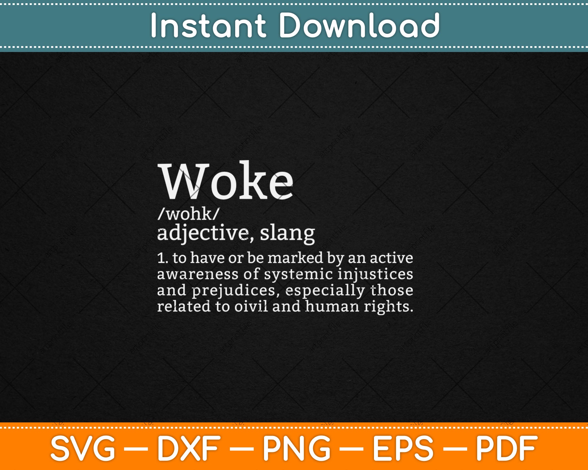 Proud Woke Meaning Definition Politically Informed Woke AF Svg File ...