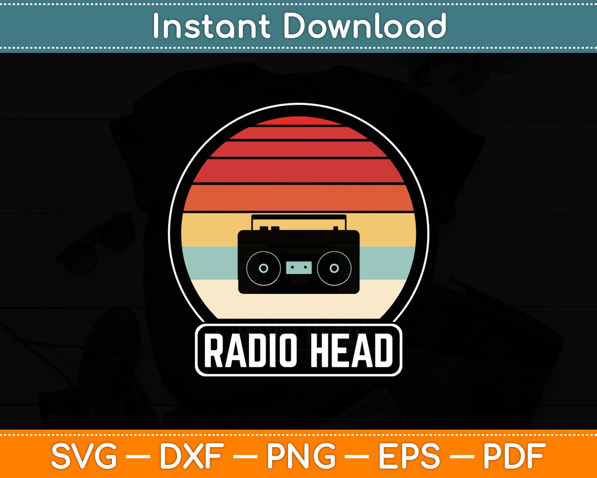 Retro Vintage Radio Head Svg Digital Cutting File – artprintfile