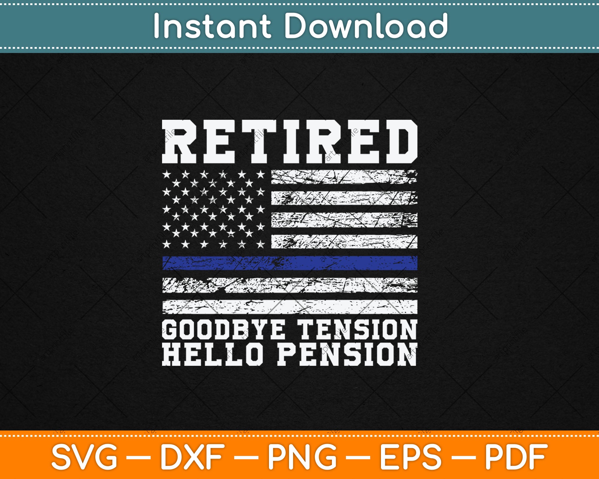 Retired Policeman Funny Sheriff Retirement Gift Police Svg Cut File ...