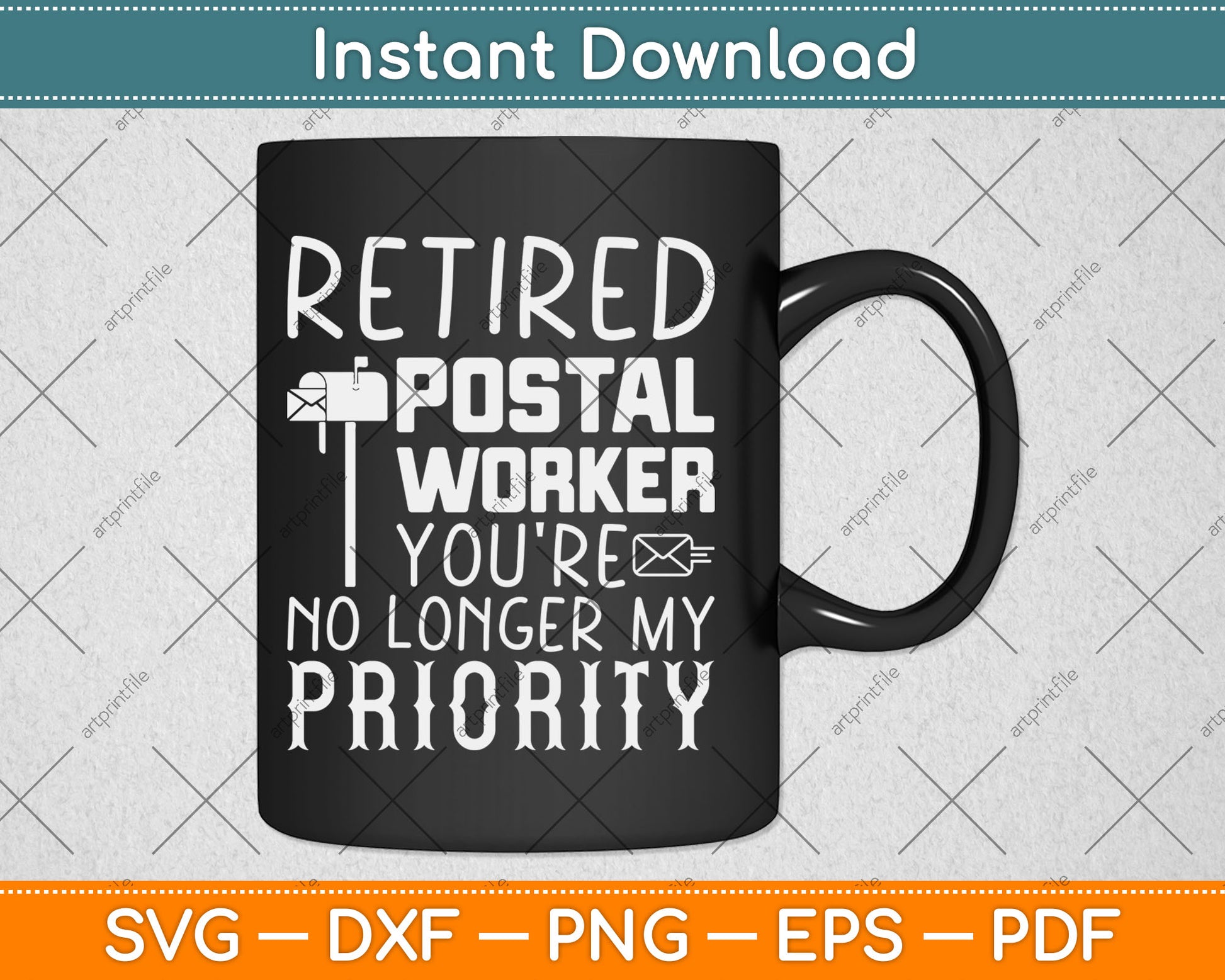 Retired Postal Worker Gift Post Office Retirement Svg Digital Cut File ...