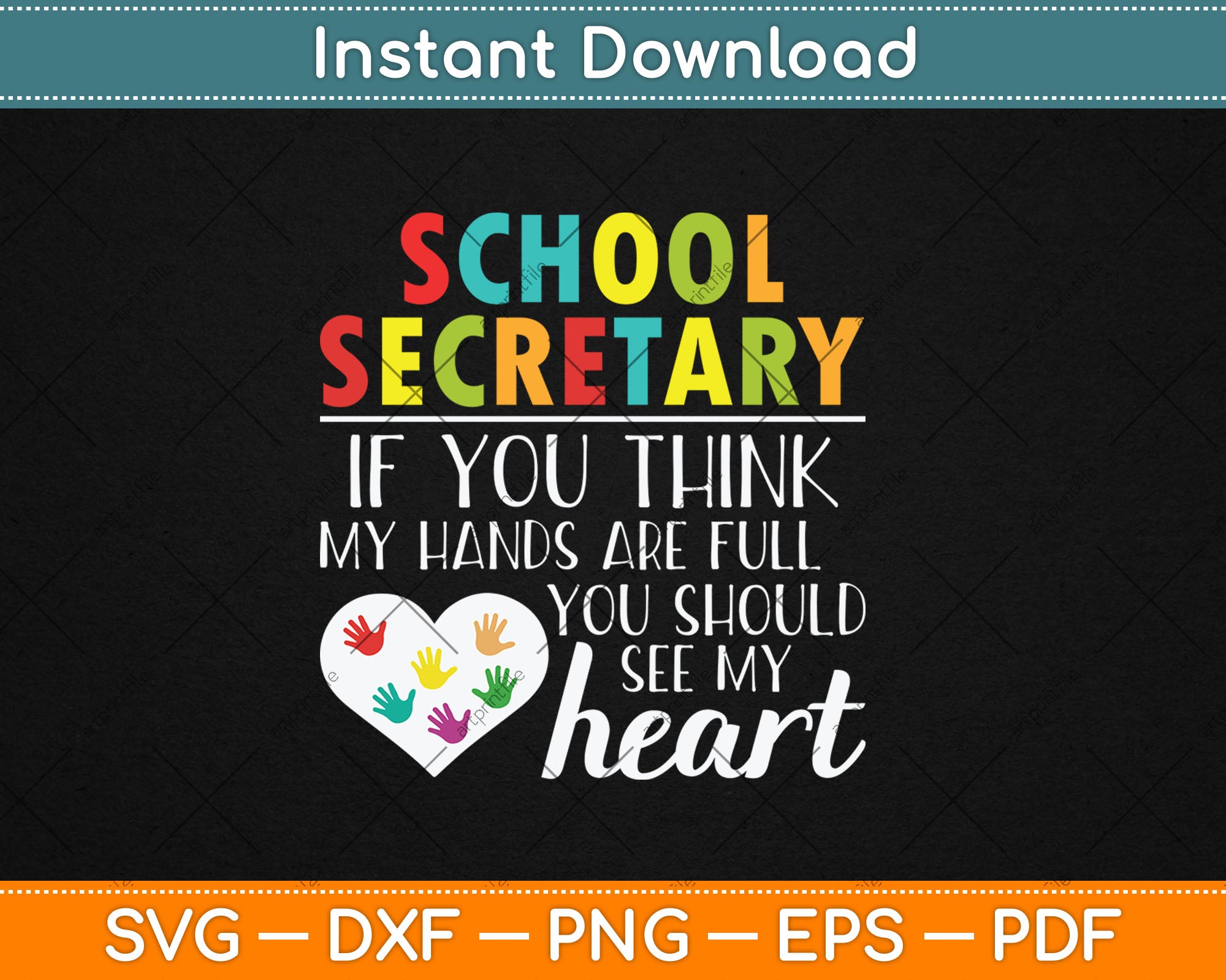School Secretary Cute Office Clerk Appreciation Svg Cutting File ...