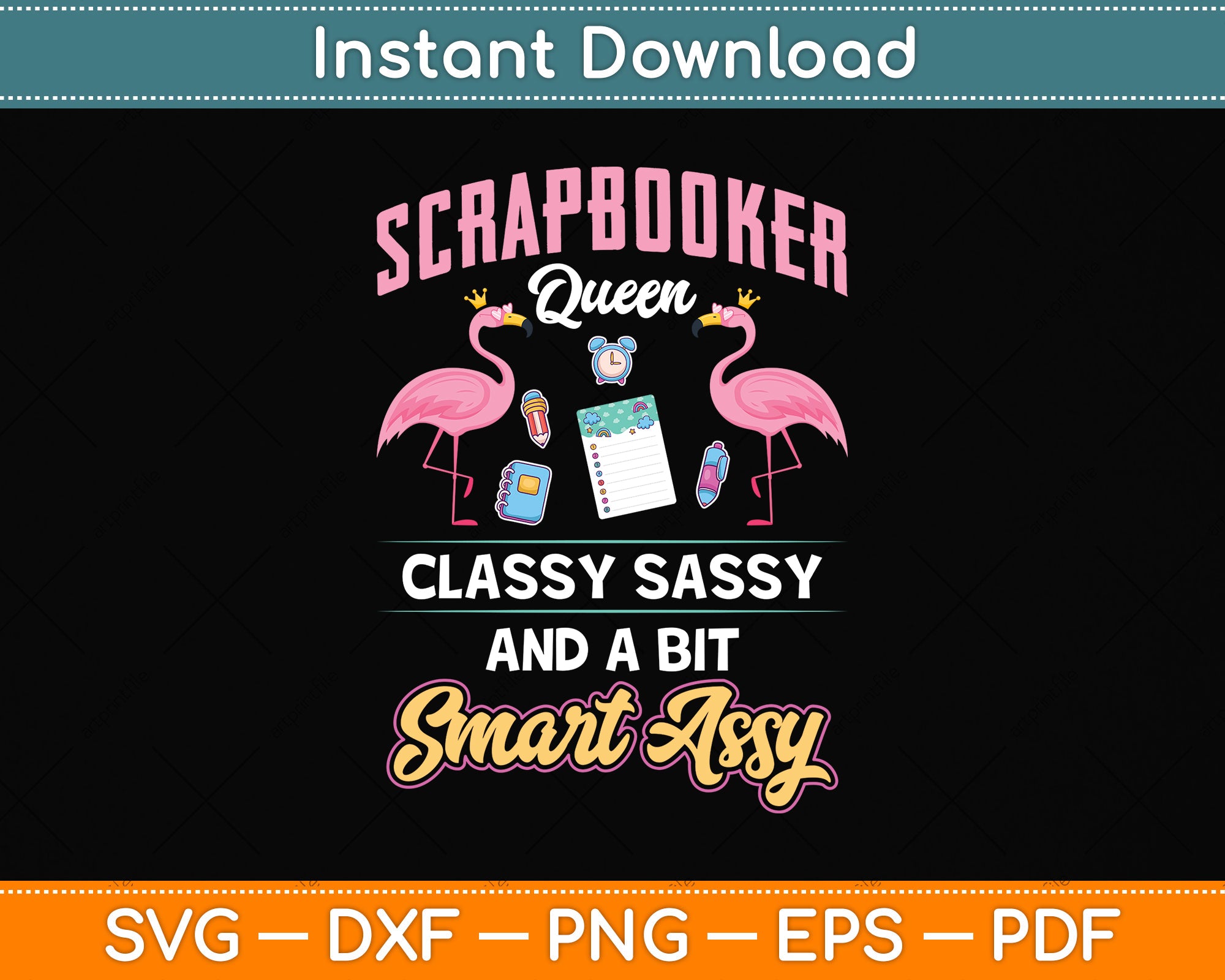 Scrapbooker Queen Classy Sassy Flamingo Svg Cutting File – artprintfile