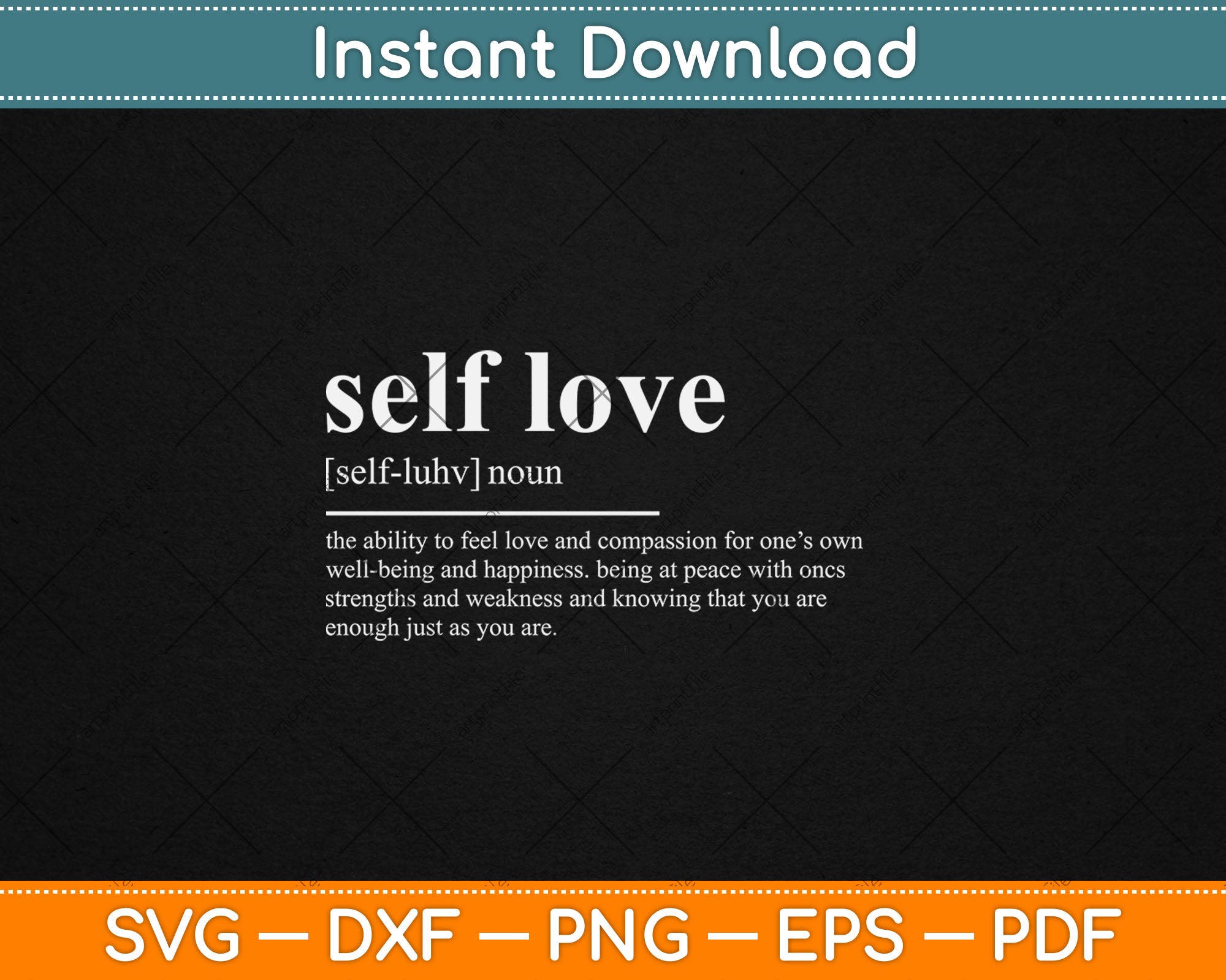 Self Love Definition Dictionary Svg Digital Cutting File – artprintfile