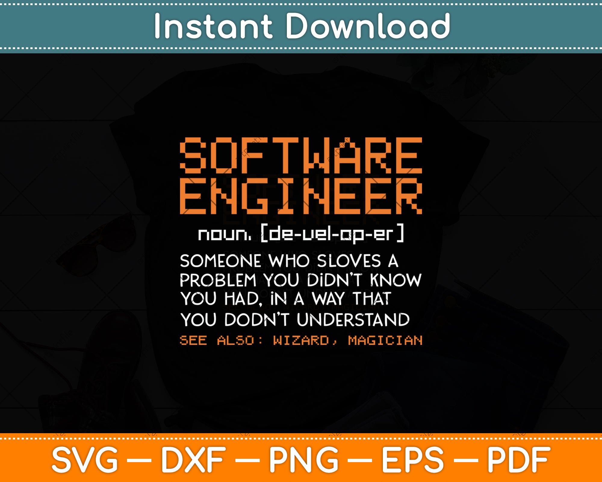 Software Engineer Developer Definition Programming Svg Cutting File – artprintfile