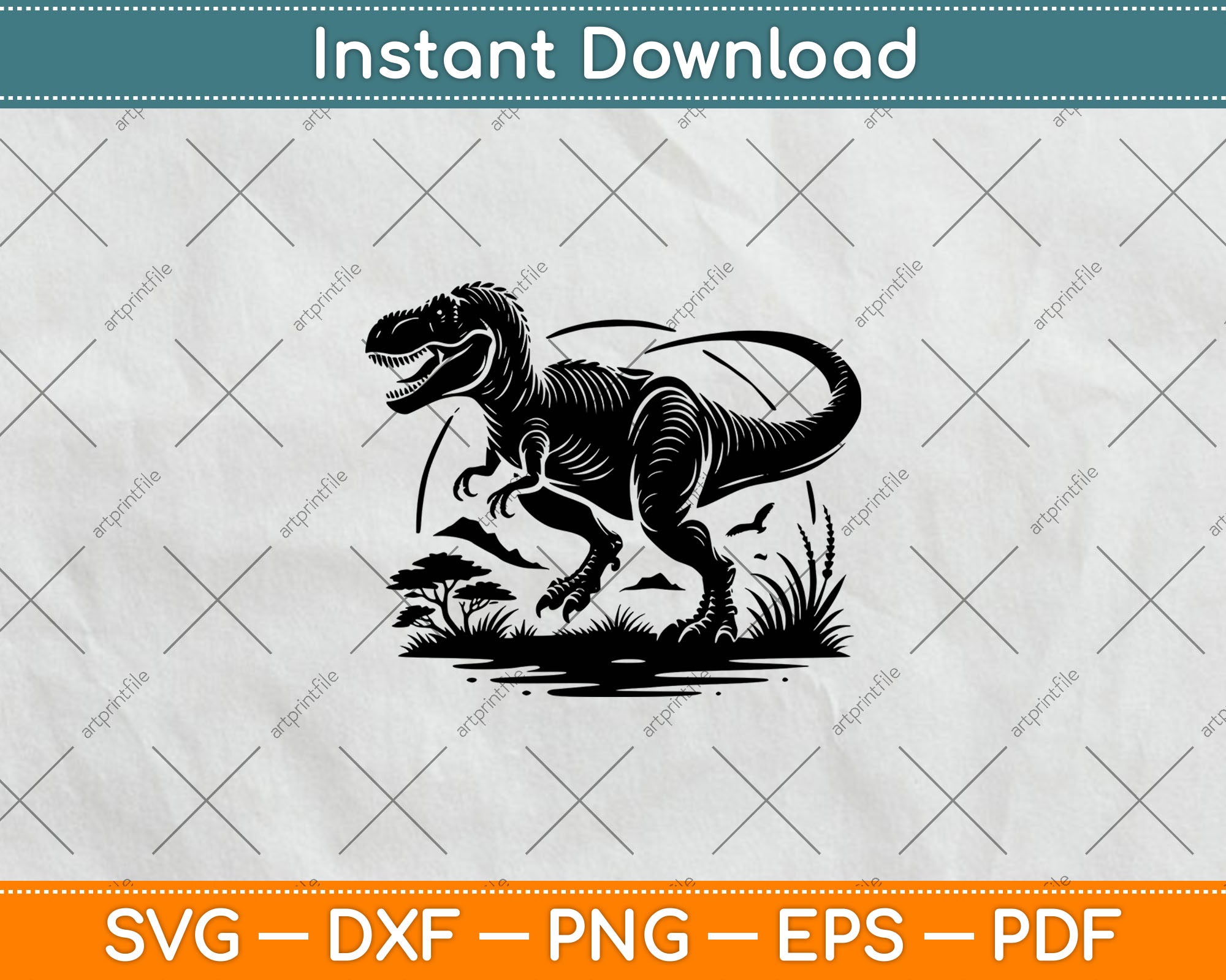 T-Rex Dinosaur Svg Digital Cutting File – artprintfile