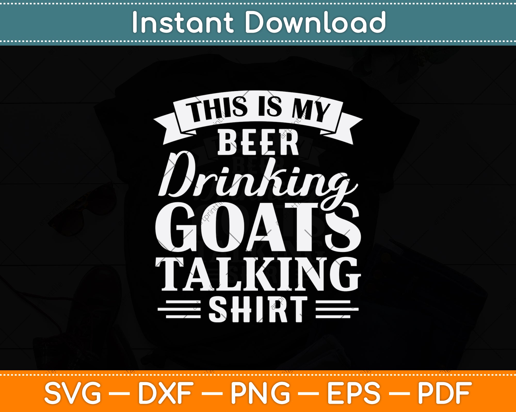 This Is My Beer Drinking Goats Talking Shirt Svg Digital Cutting File ...