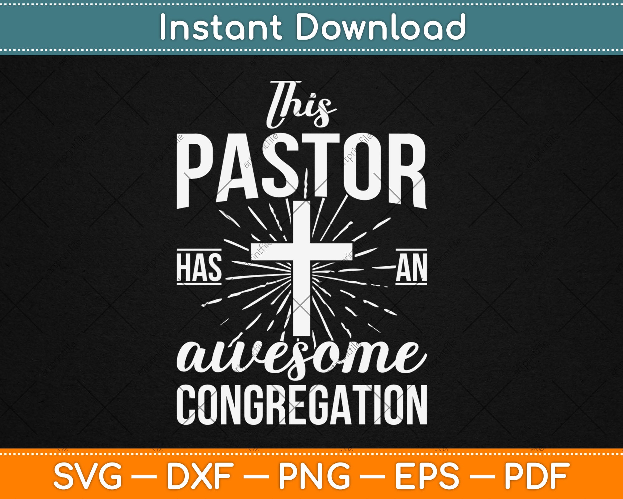 This Pastor Has An Awesome Congregation Pastor Svg Digital Cut File ...