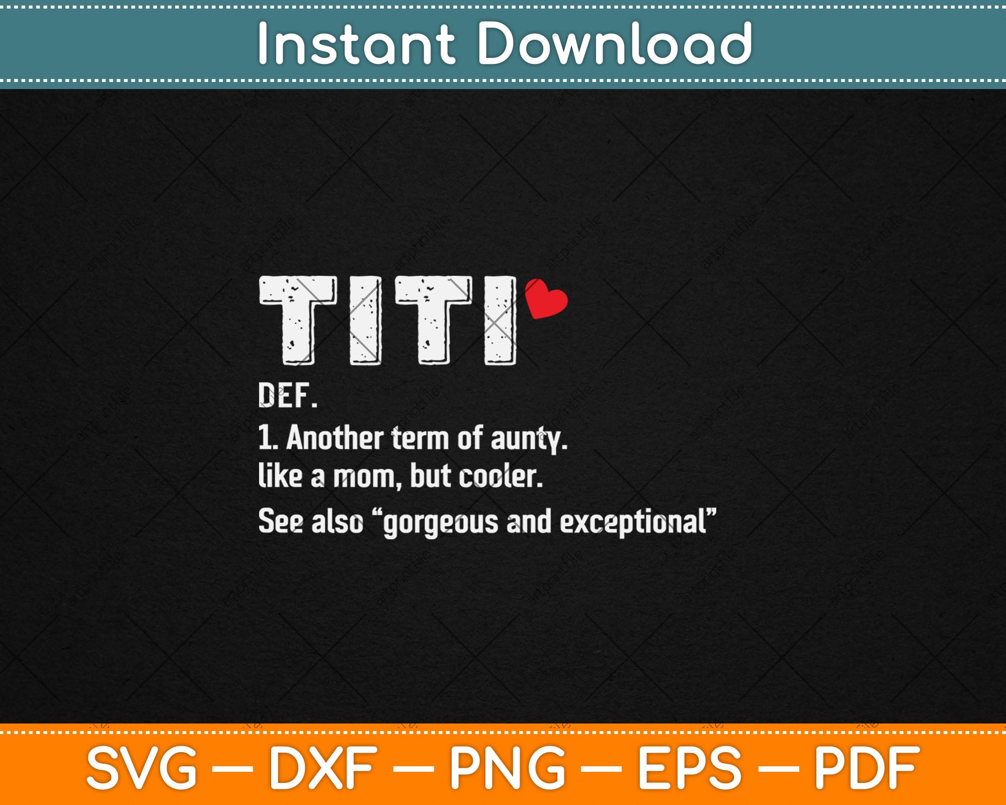 Titi Funny Aunty Definition Svg Digital Cutting File – artprintfile