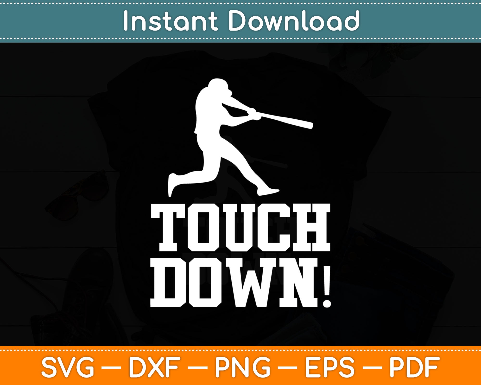 Touch Down! Baseball Lover Svg Digital Cutting File – artprintfile
