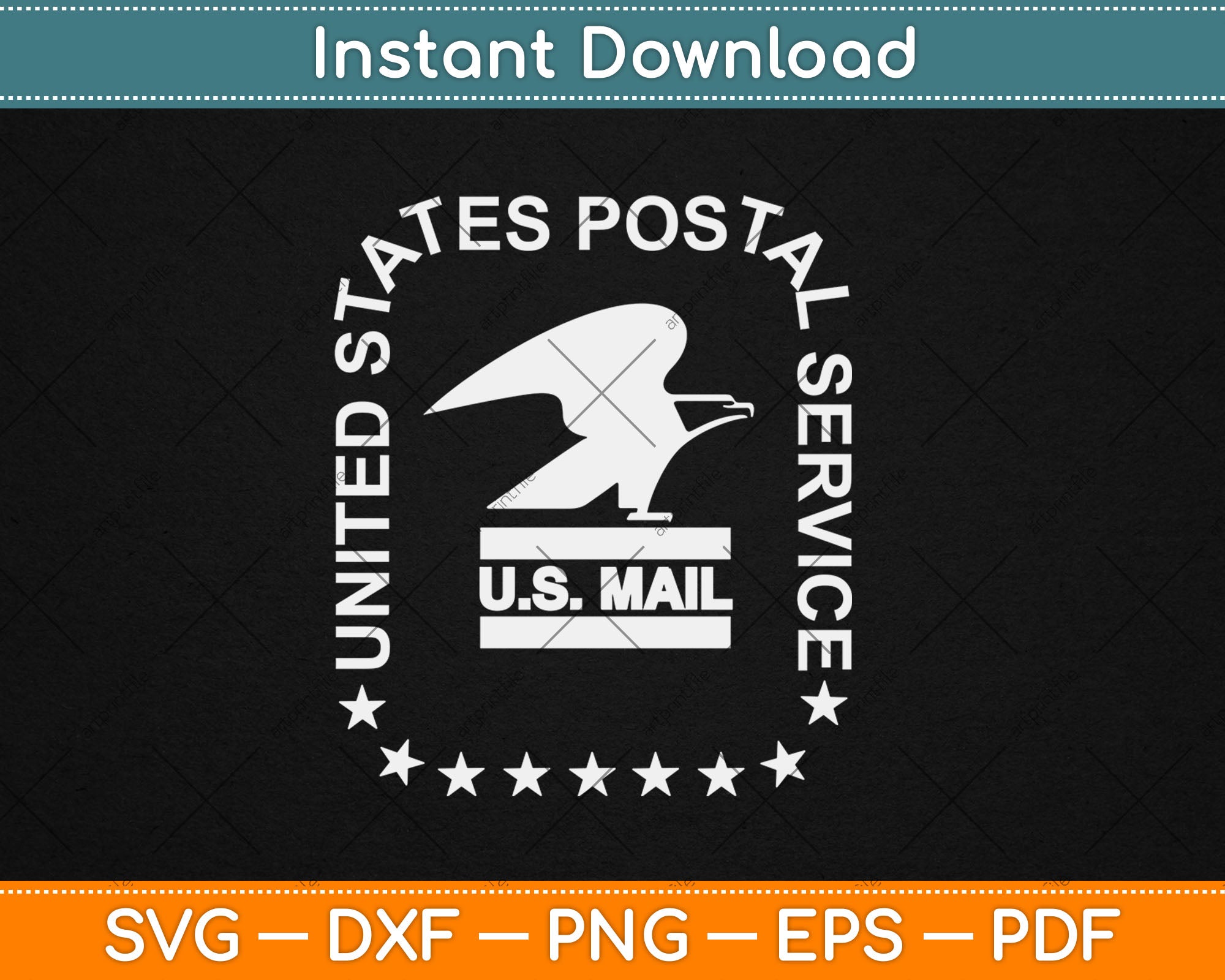 USPS - U.S. Mail Eagle Logo United States Postal Service Svg Cut File ...