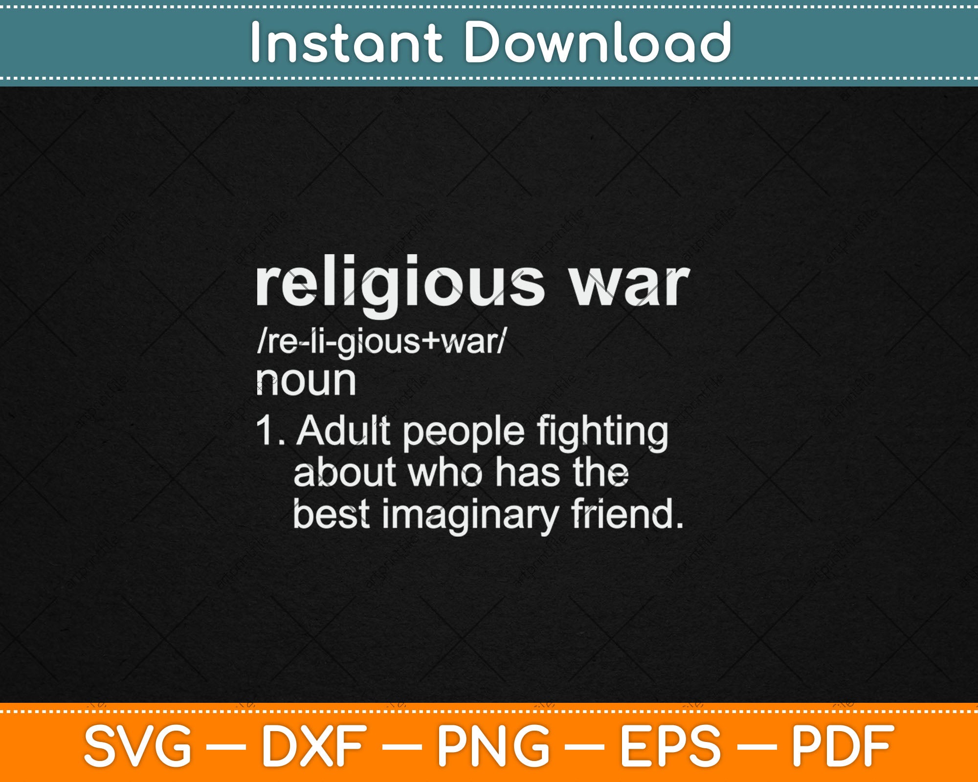Vintage Religious War Definition Anti-religious Activist Svg Design ...