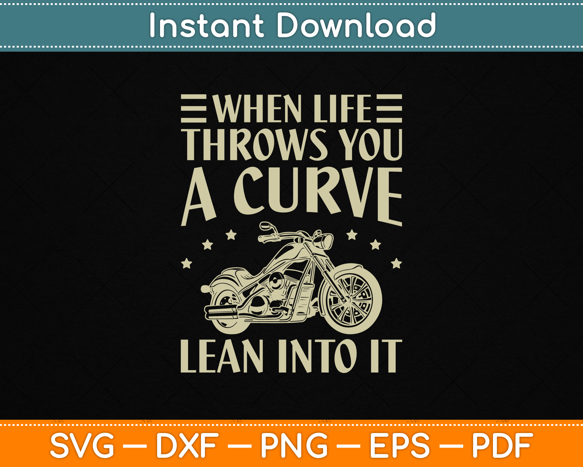 When Life Throws You A Curve Lean Into It SVG PNG Cutting File ...