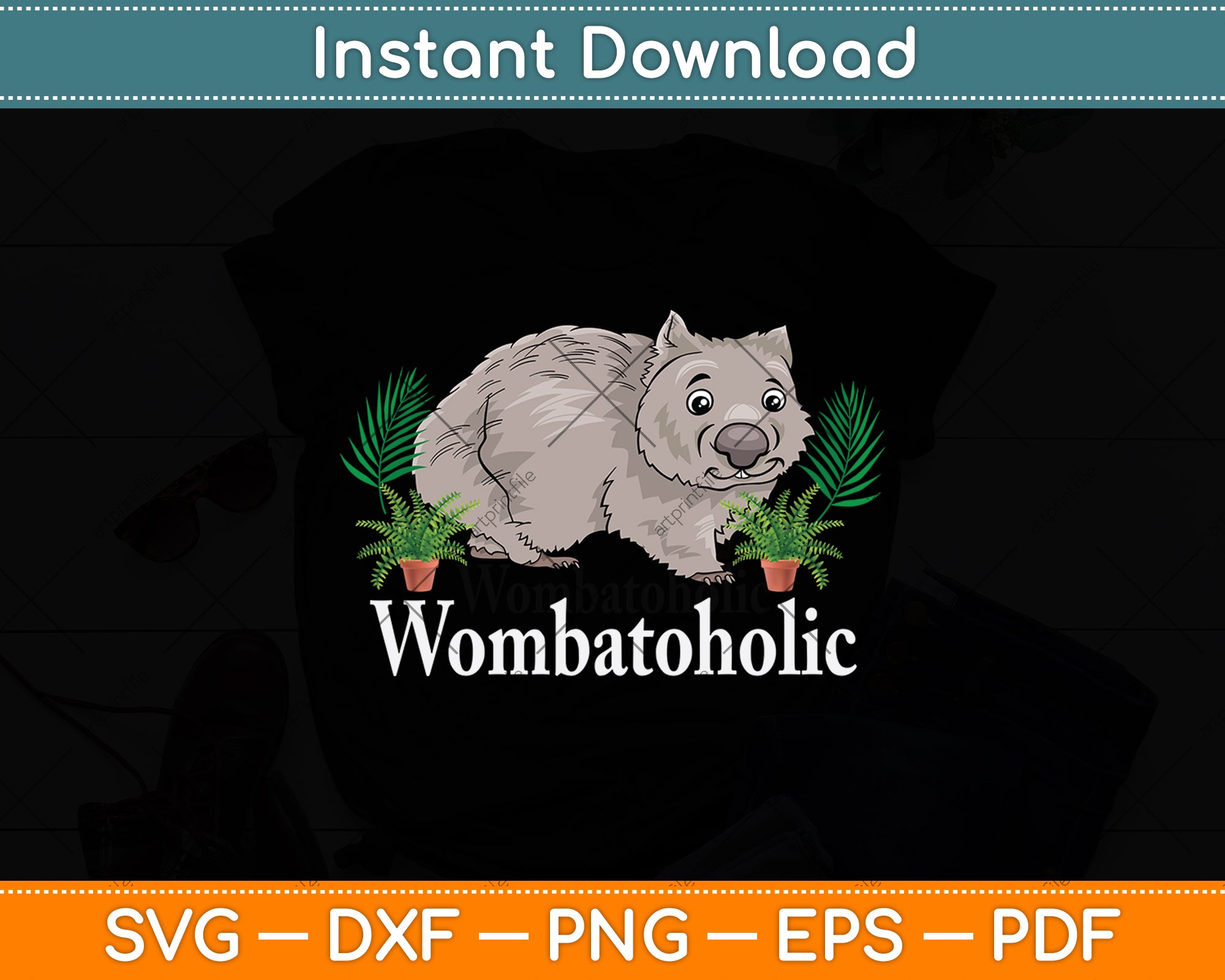 Wombatoholic Joke Wombat Svg Cutting File – artprintfile
