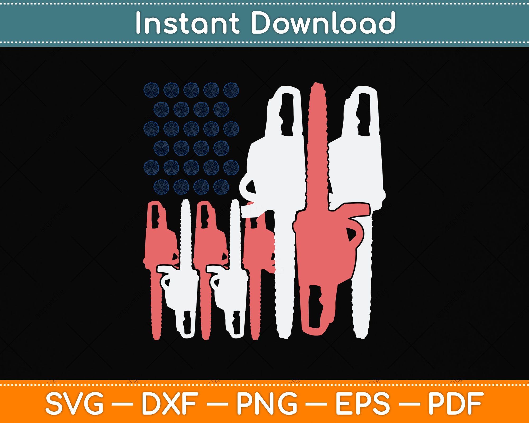American Flag 4th Of July Arborist Svg Design Cutting File – artprintfile