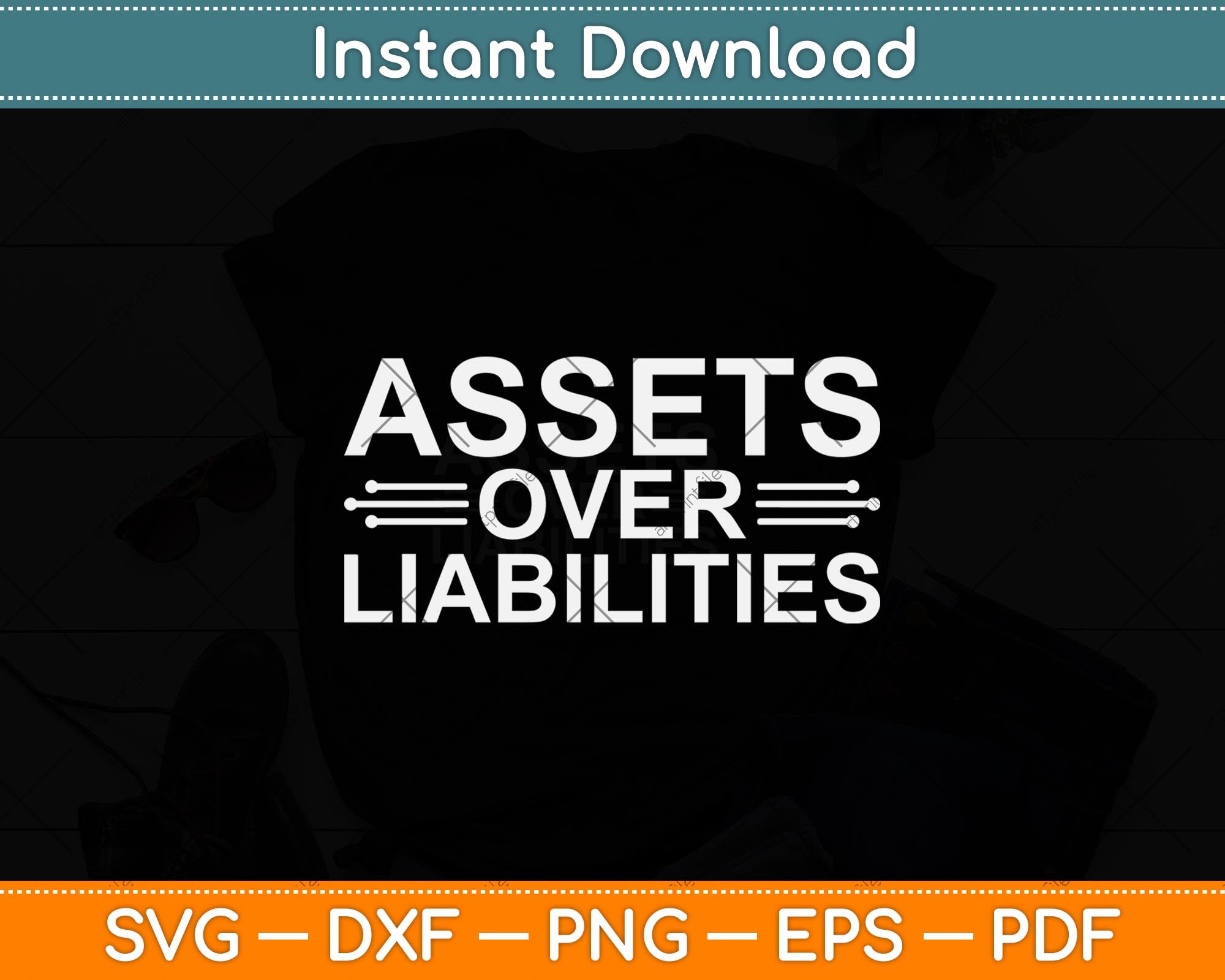 Assets Over Liabilities Accountant Svg Cutting File – artprintfile