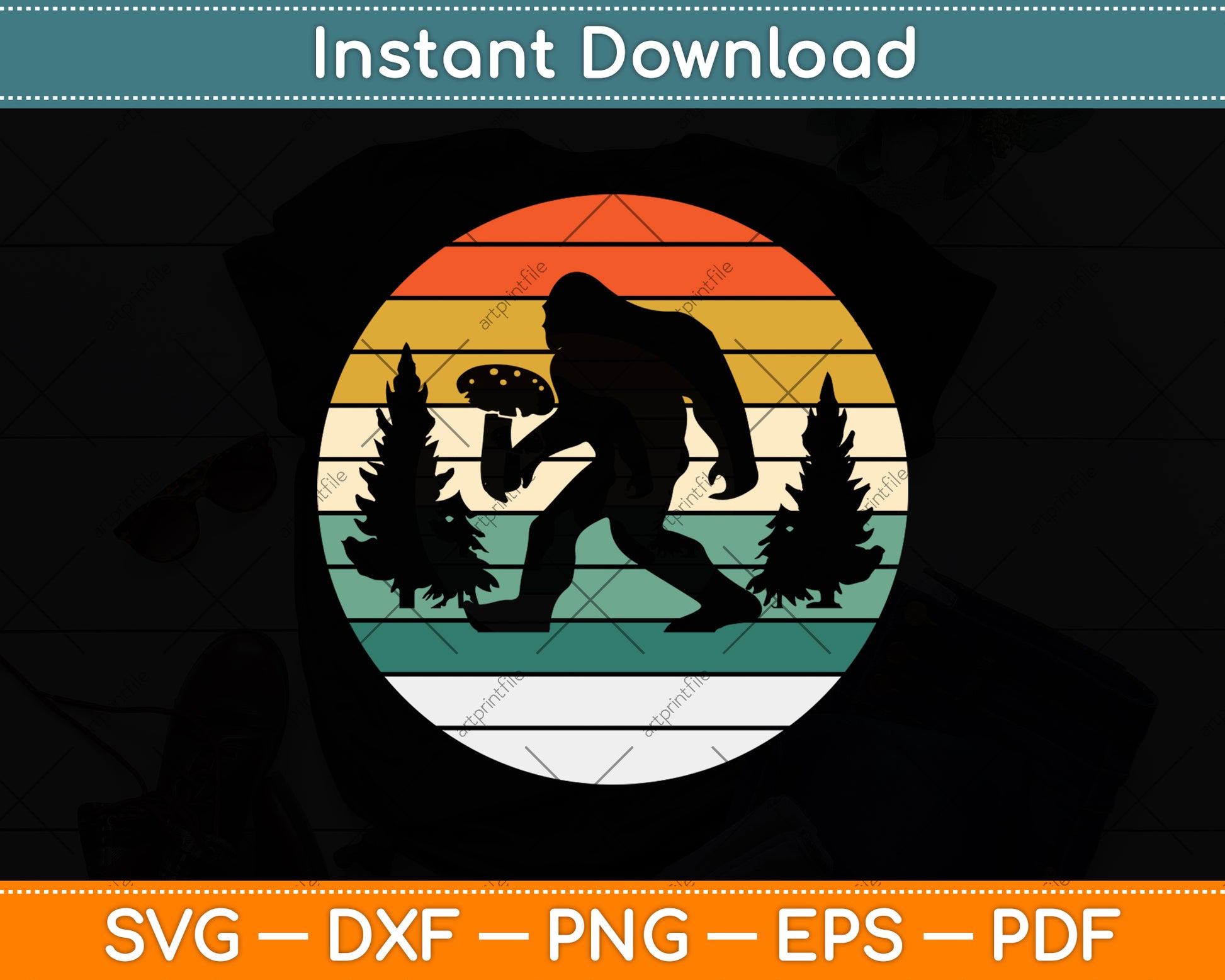 Bigfoot Morel Mushroom Svg Cutting File – artprintfile