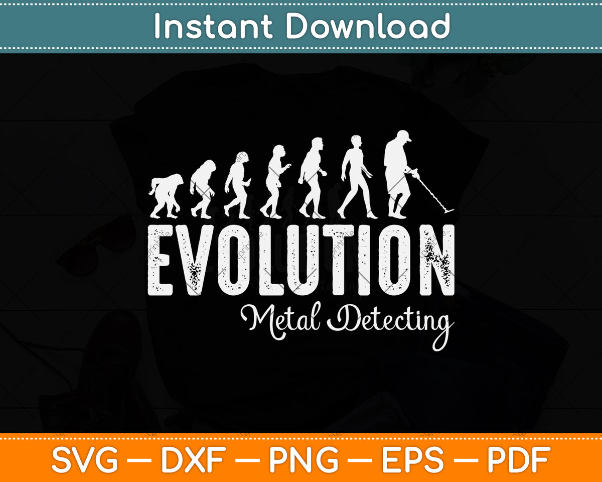 Evolution Of Metal Detecting Metal Detector Svg Cutting File – artprintfile