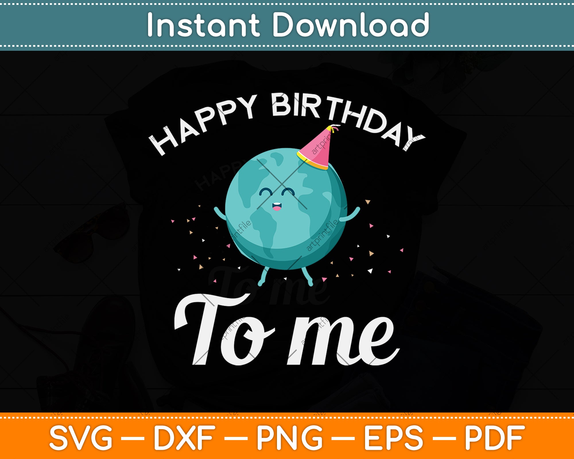 Happy Birthday Earth Day Svg Cutting File – artprintfile