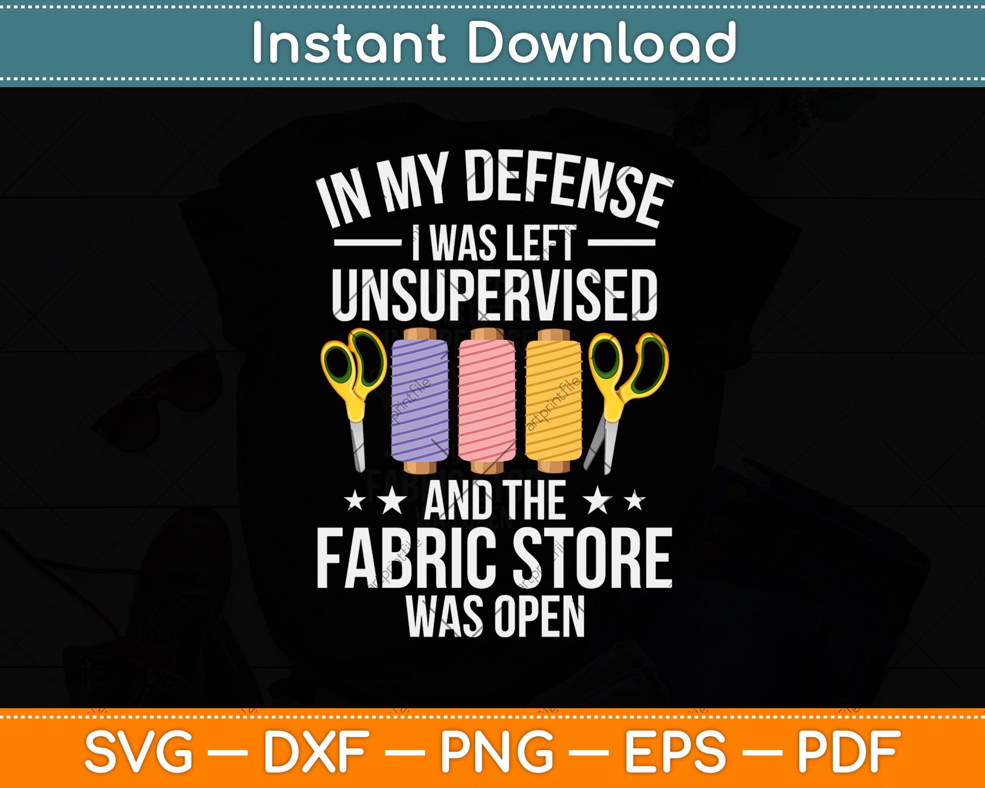 In My Defense I Was Left Unsupervised Funny Quilting Svg Cutting File ...