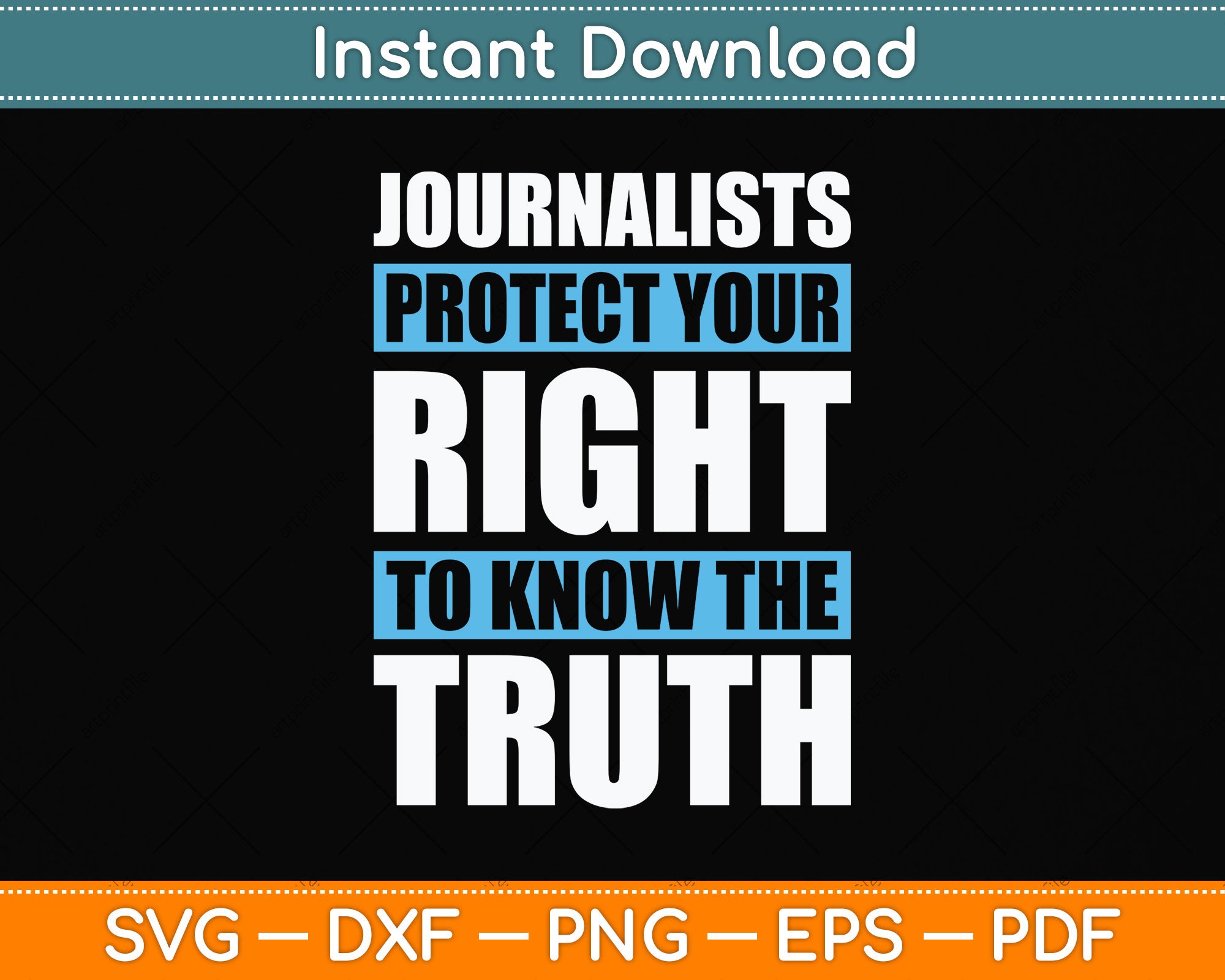 Journalist Protect Your Right To Know The Truth Svg Cutting File ...