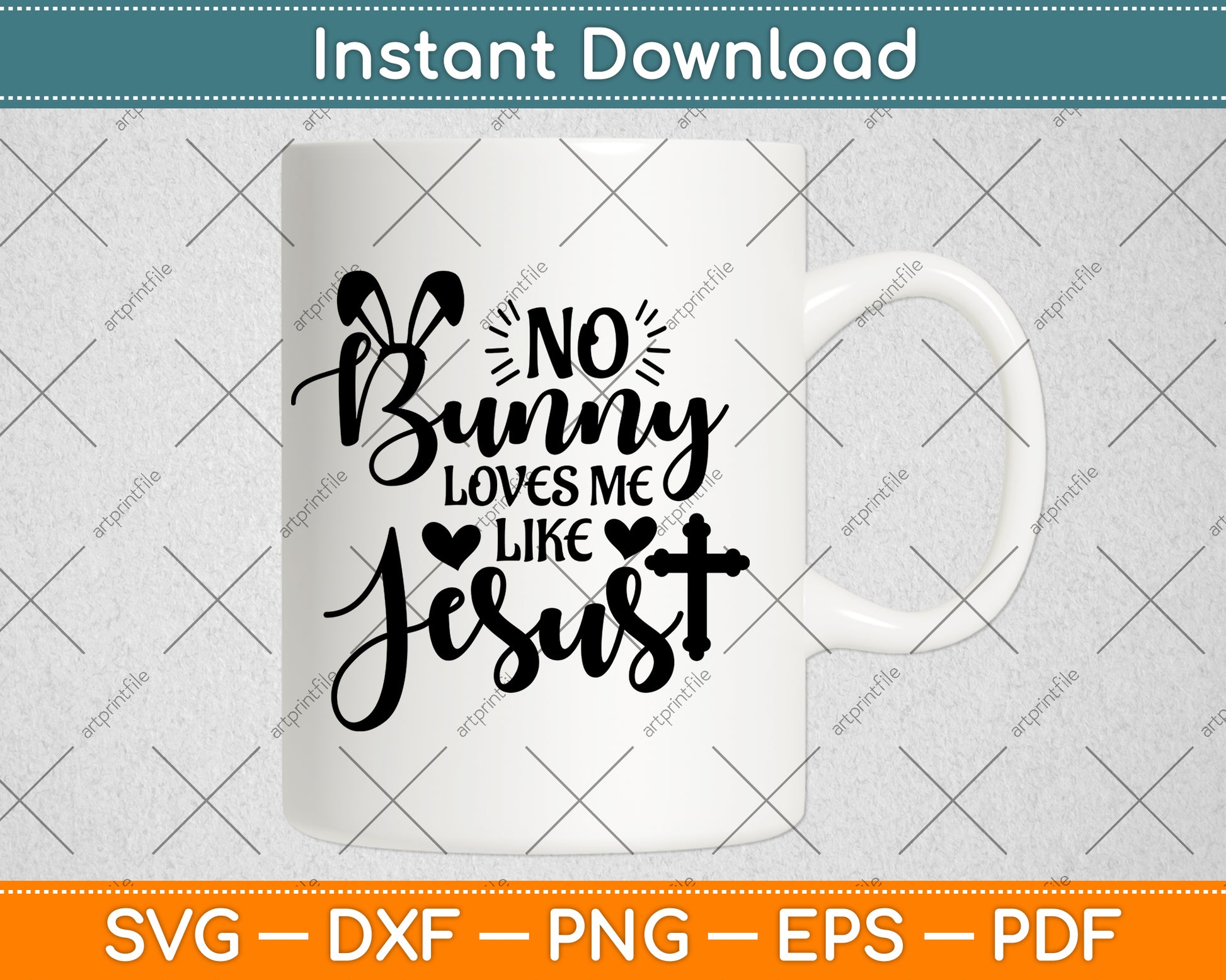 No Bunny Loves Me Like Jesus Christian Easter Sunday Svg Cutting File ...