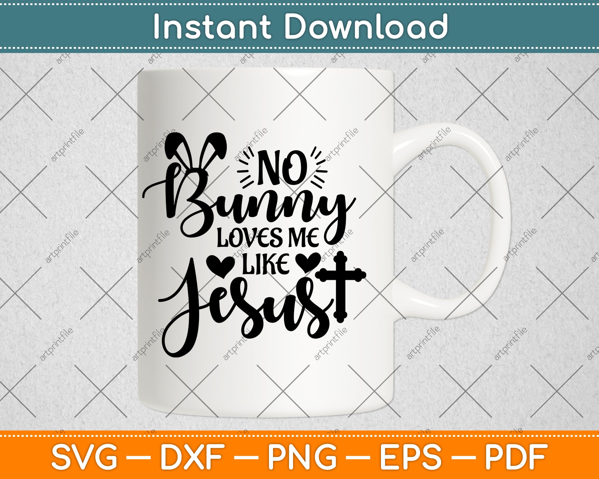 No Bunny Loves Me Like Jesus Christian Easter Sunday Svg Cutting File ...