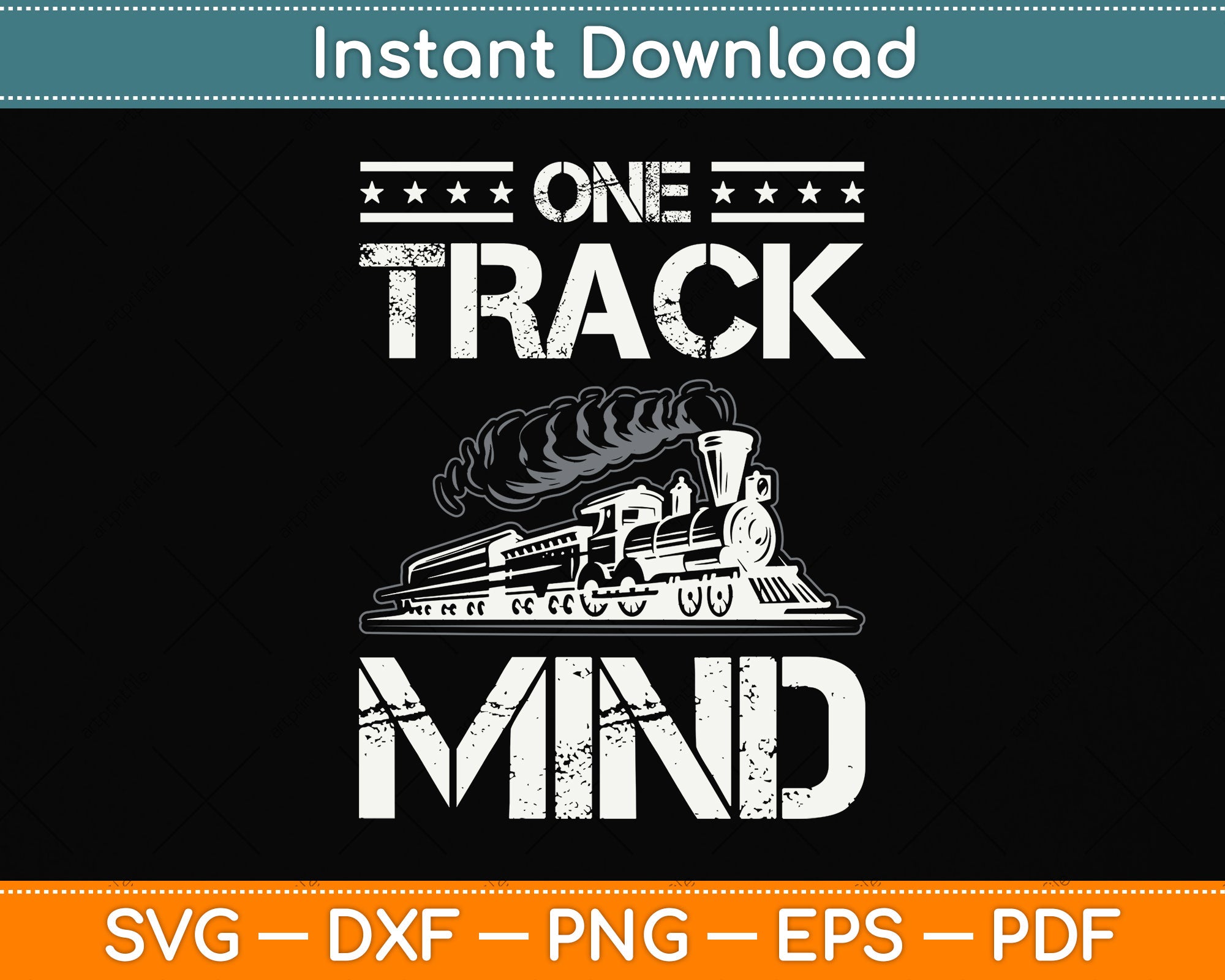 One Track Mind Train Funny Svg Cutting File – artprintfile