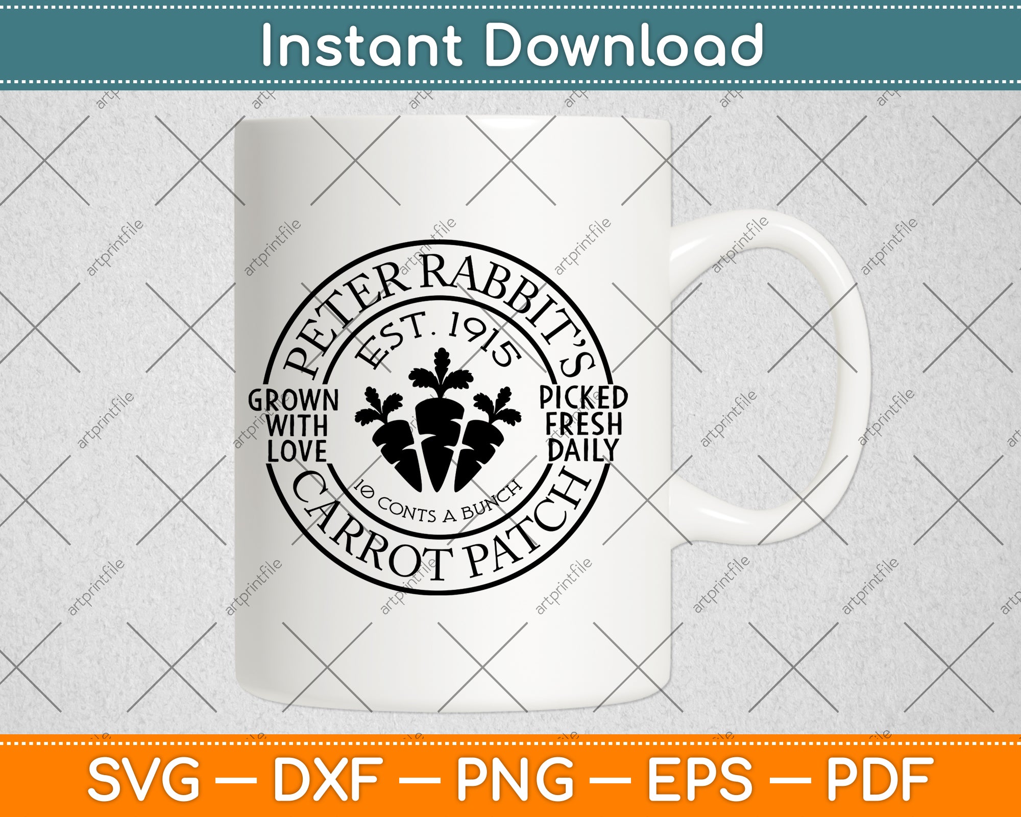 Peter Rabbit’s Carrot Patch Svg Cutting File – artprintfile